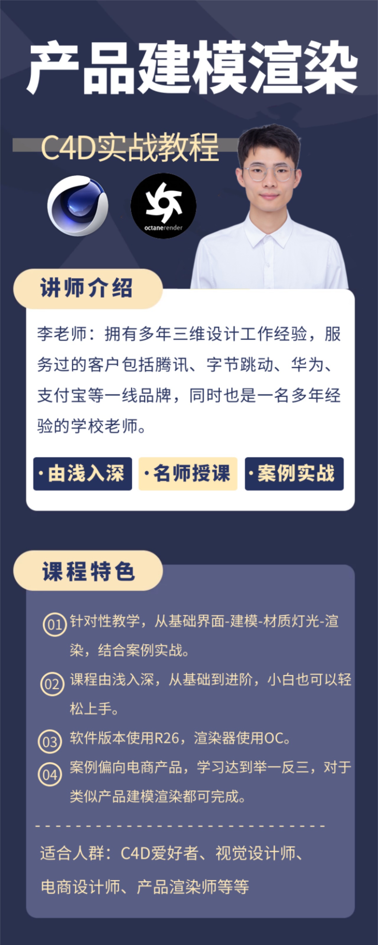 C4d基础入门教程,建模渲染实战课 哔哩哔哩 Bilibili