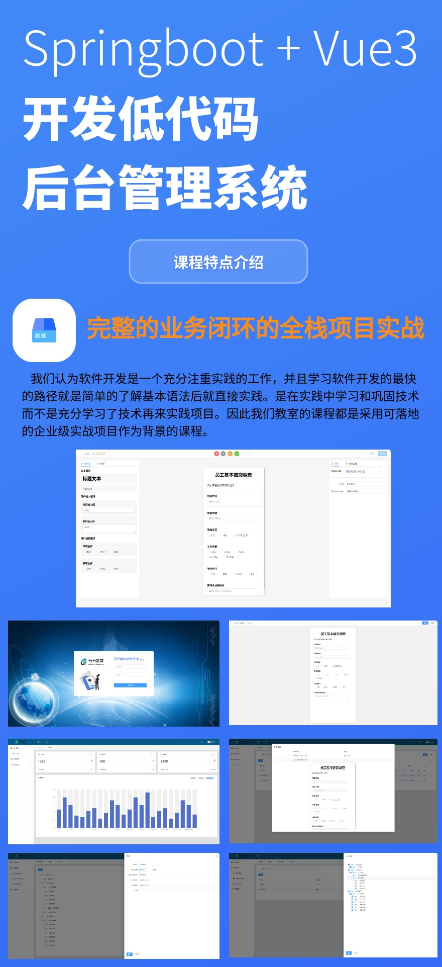 springboot+vue3开发全栈低代码项目_哔哩哔哩_bilibili