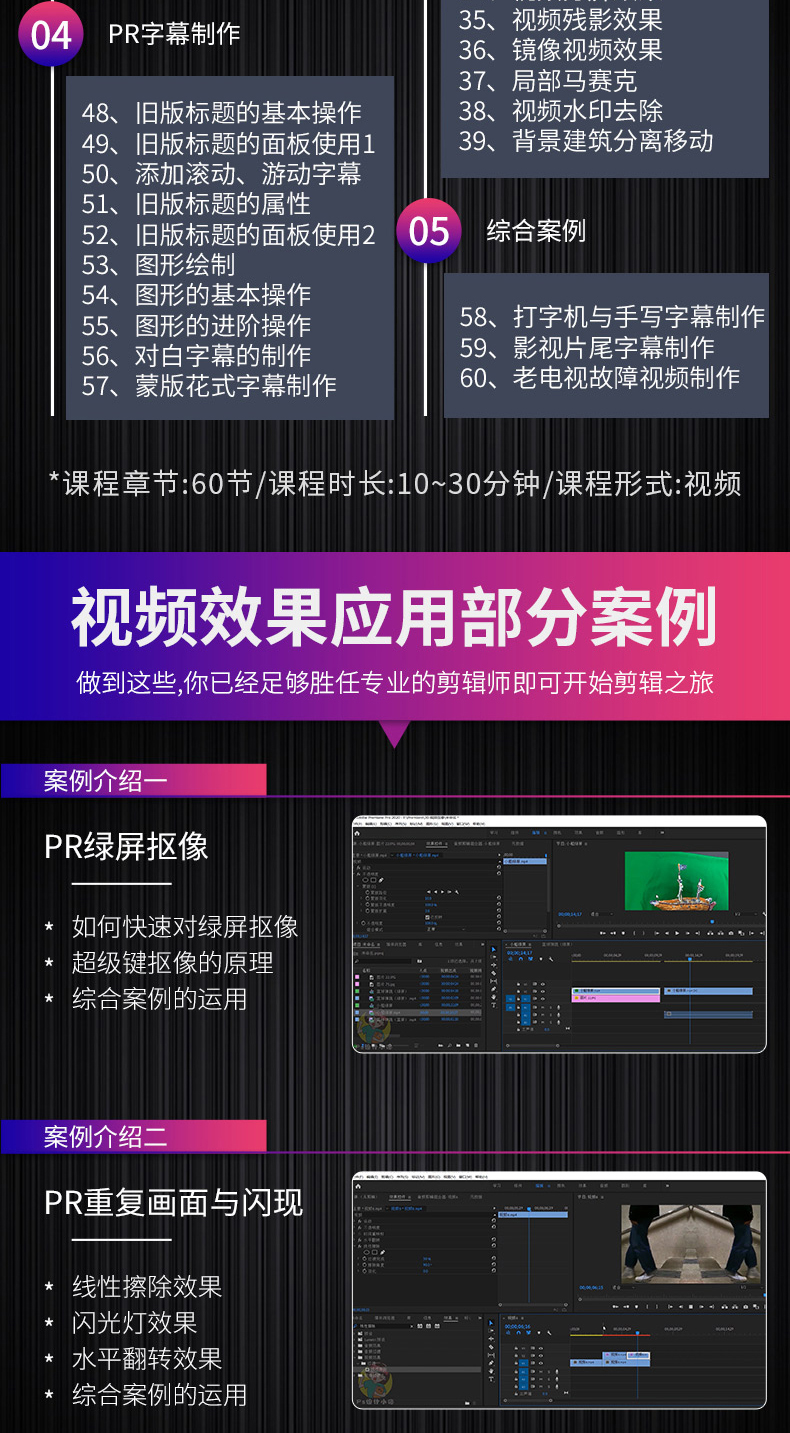 小白学PR，60堂课带你玩转PR视频剪辑_哔哩哔哩_bilibili