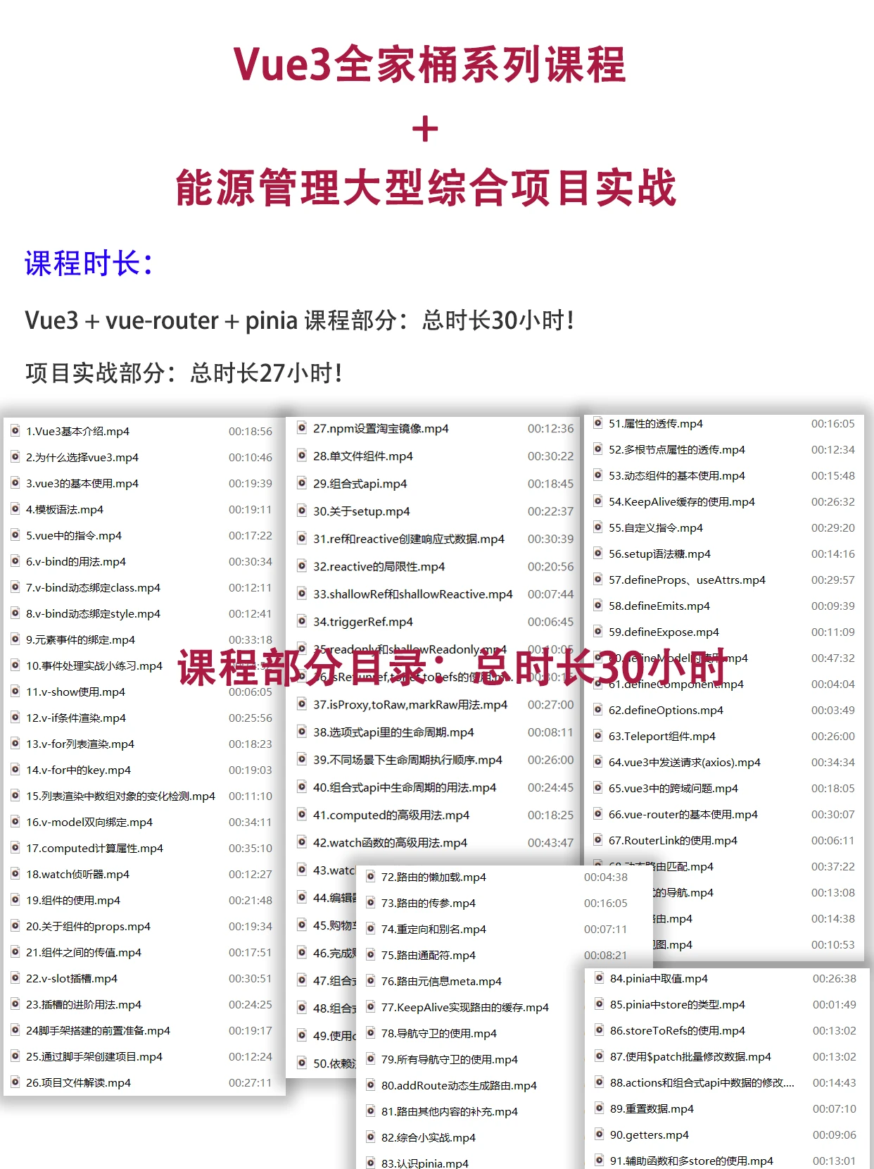 2025徐老师Vue3全家桶课程+大型项目实战_哔哩哔哩_bilibili