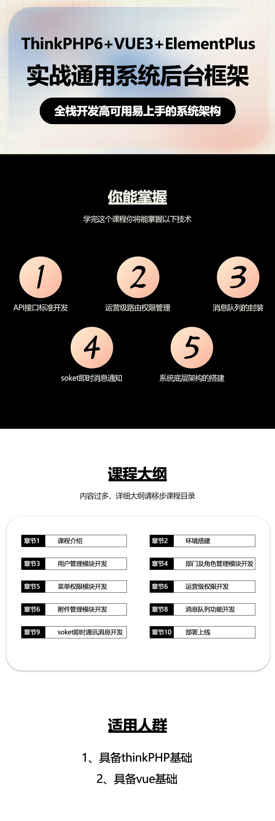 ThinkPHP6+vue3实战通用后台统架构课_哔哩哔哩_bilibili