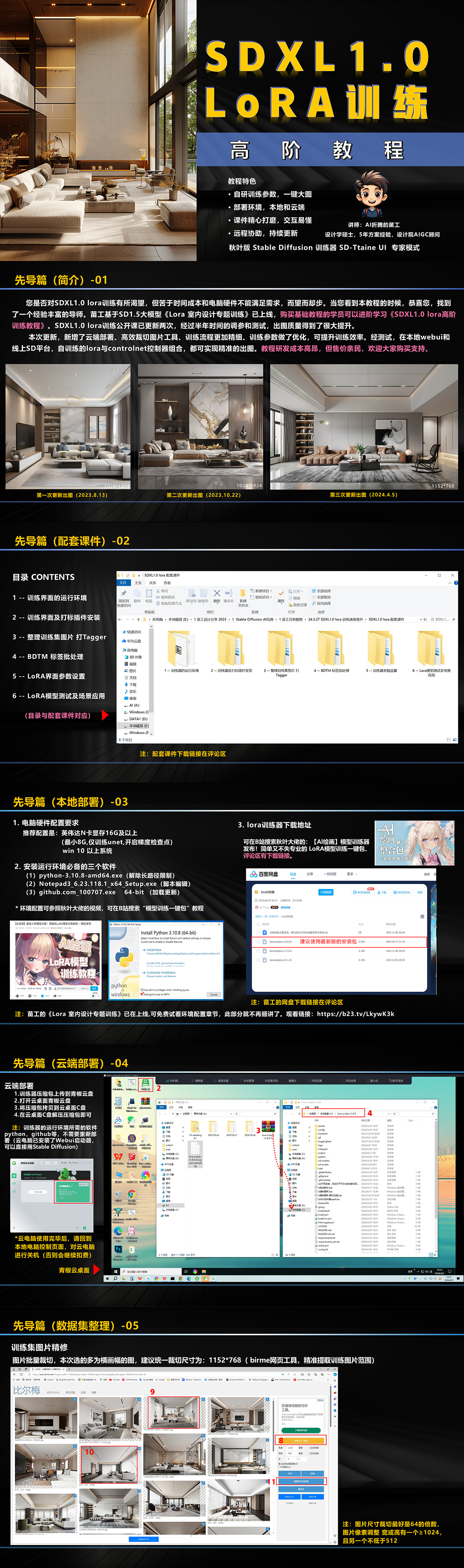 SDXL1.0 lora训练 高阶教程(苗工）_哔哩哔哩_bilibili