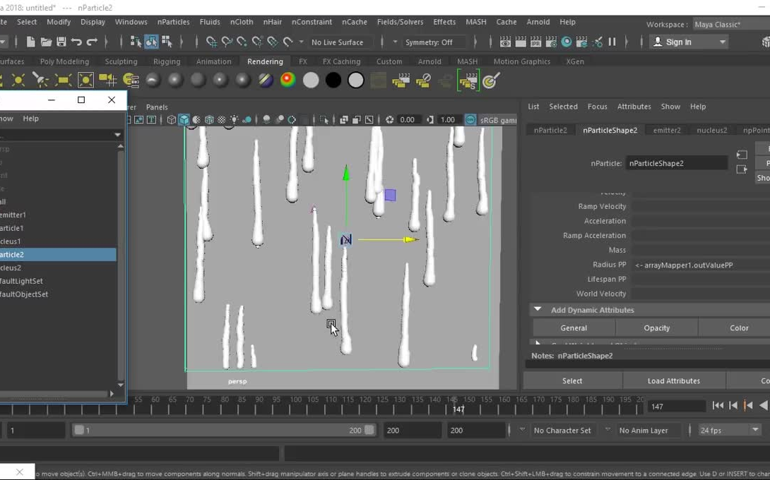 十分简单的maya_粒子制作