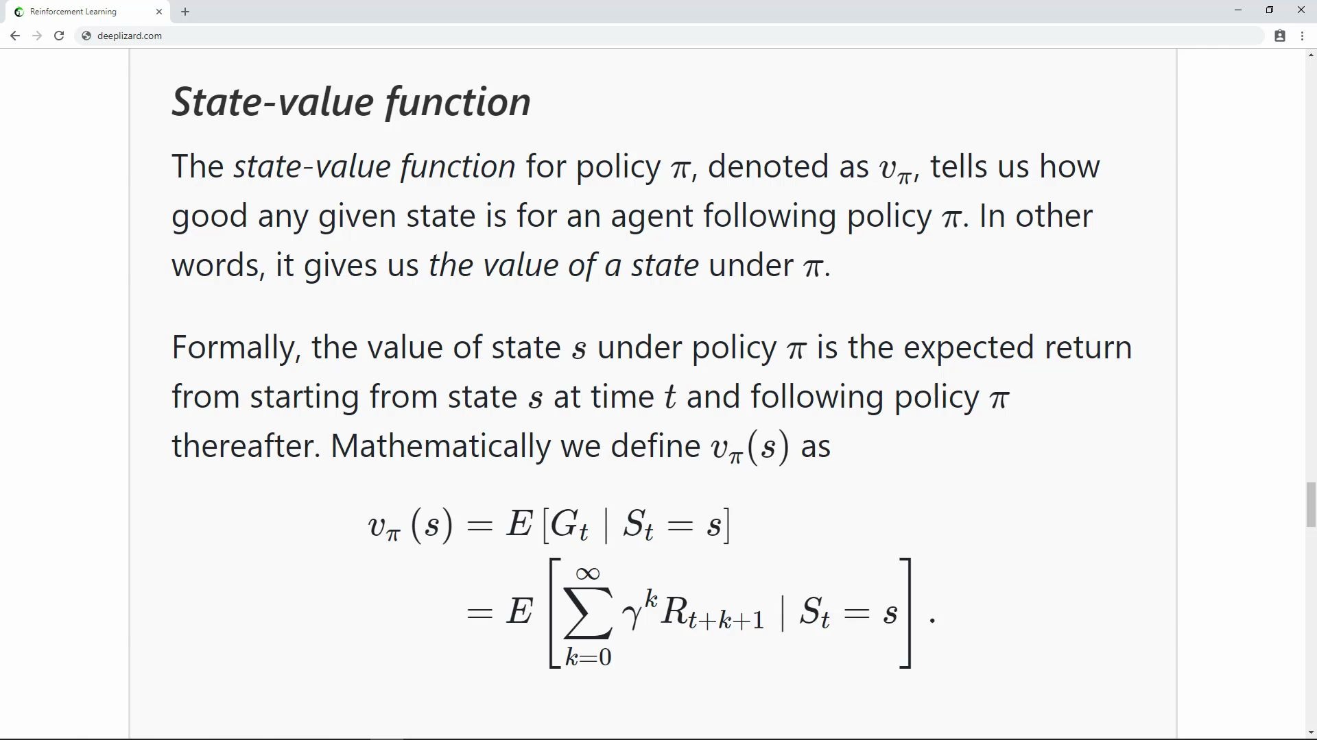 4. Policies and Value Functions-Good Actions for a Reinforcement Learning Agent_哔哩哔哩_bilibili