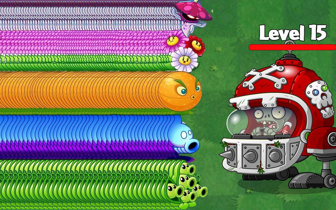 PvZ 2 挑战 - 植物队最高等级对抗 10 级机甲足球僵尸 15 级-MSGames-MSGames-哔哩哔哩视频