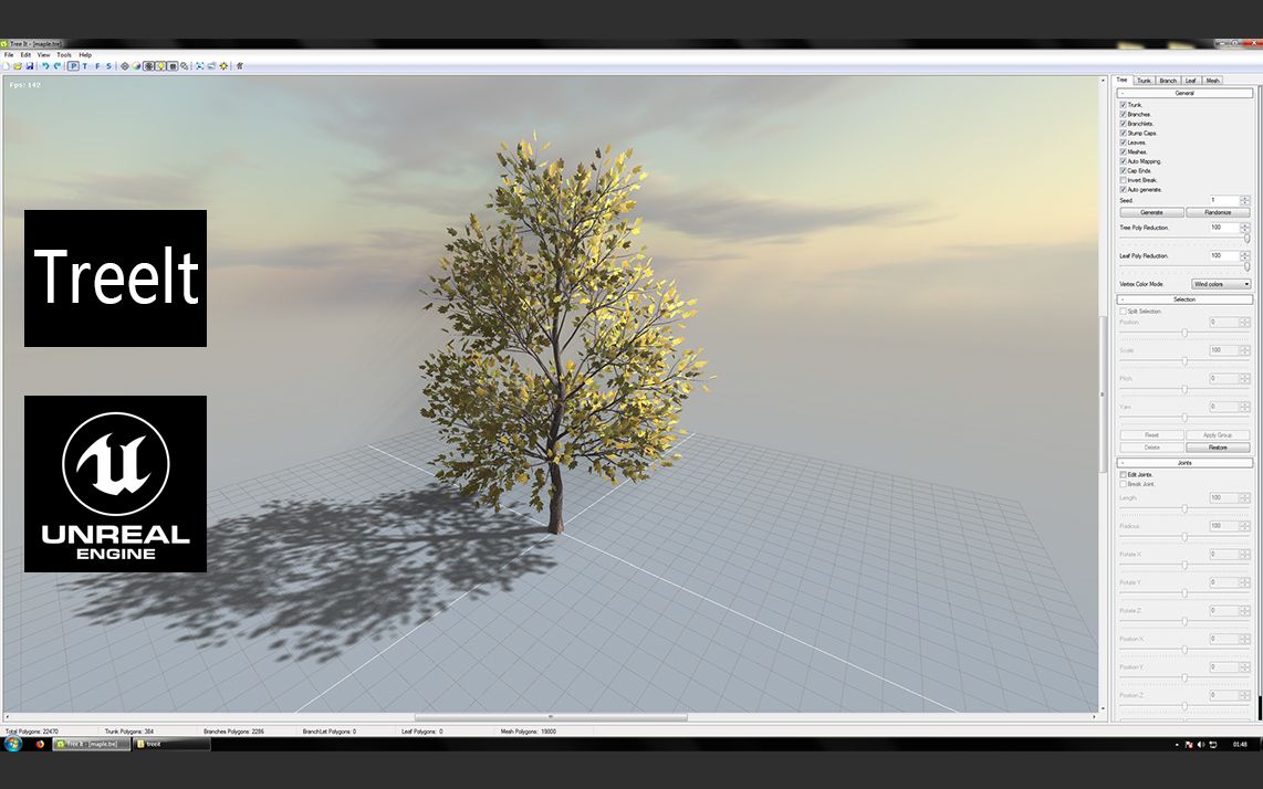(免费神器)treeIT制作树导入UE4_哔哩哔哩_bilibili