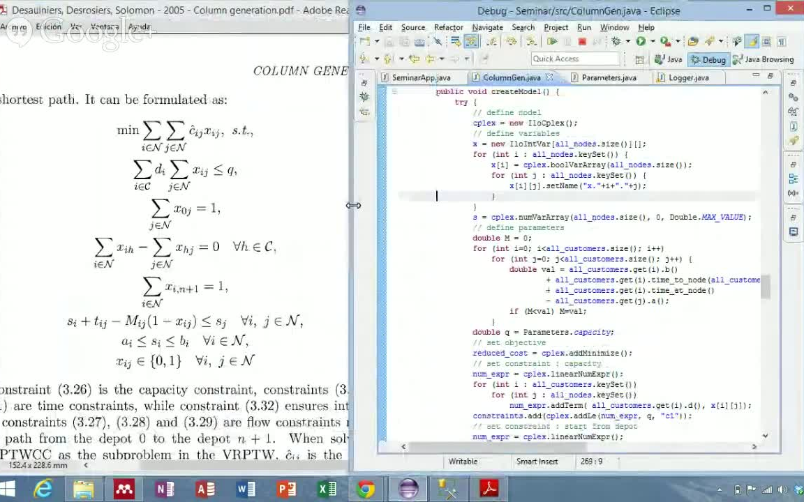 Java调用Cplex实现列生成求解带时间窗车辆路径问题_哔哩哔哩_bilibili