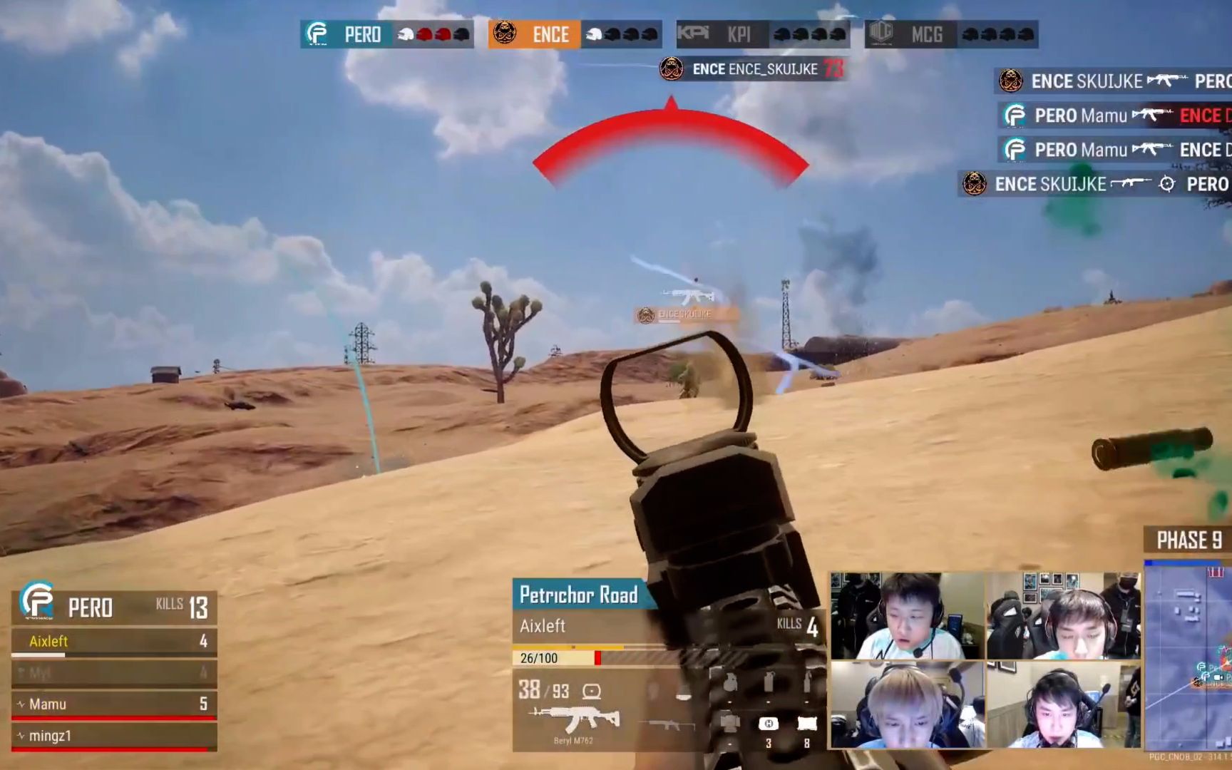 PGC世界赛：PeRo战队豪取14杀吃鸡，麻木一穿三，XDD终结对手吃鸡_网络游戏热门视频