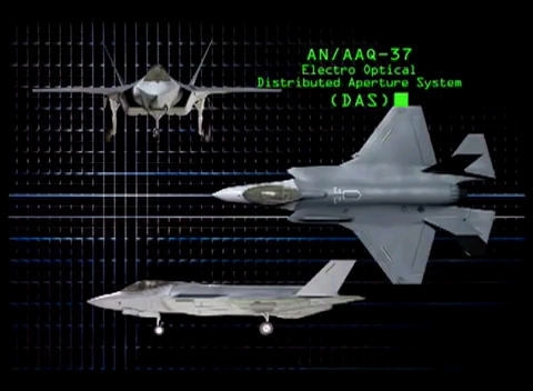 洛克希德F-35战斗机早期EODAS系统模拟展示_哔哩哔哩_bilibili