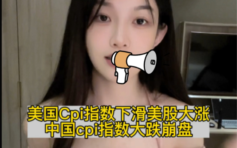 美国cpi 指数下滑大涨，中国cpi 指数大跌崩盘-韭菜热宝-韭菜热宝-哔哩哔哩视频