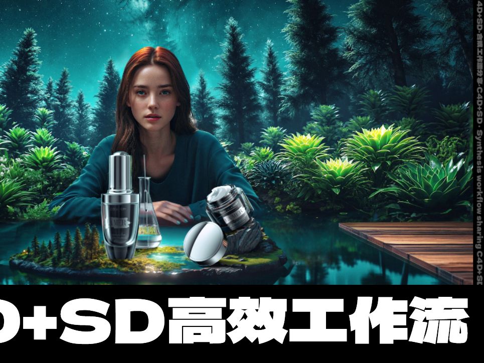 C4D+SD高效工作流教程-巧匠设计课堂-巧匠设计课堂-哔哩哔哩视频