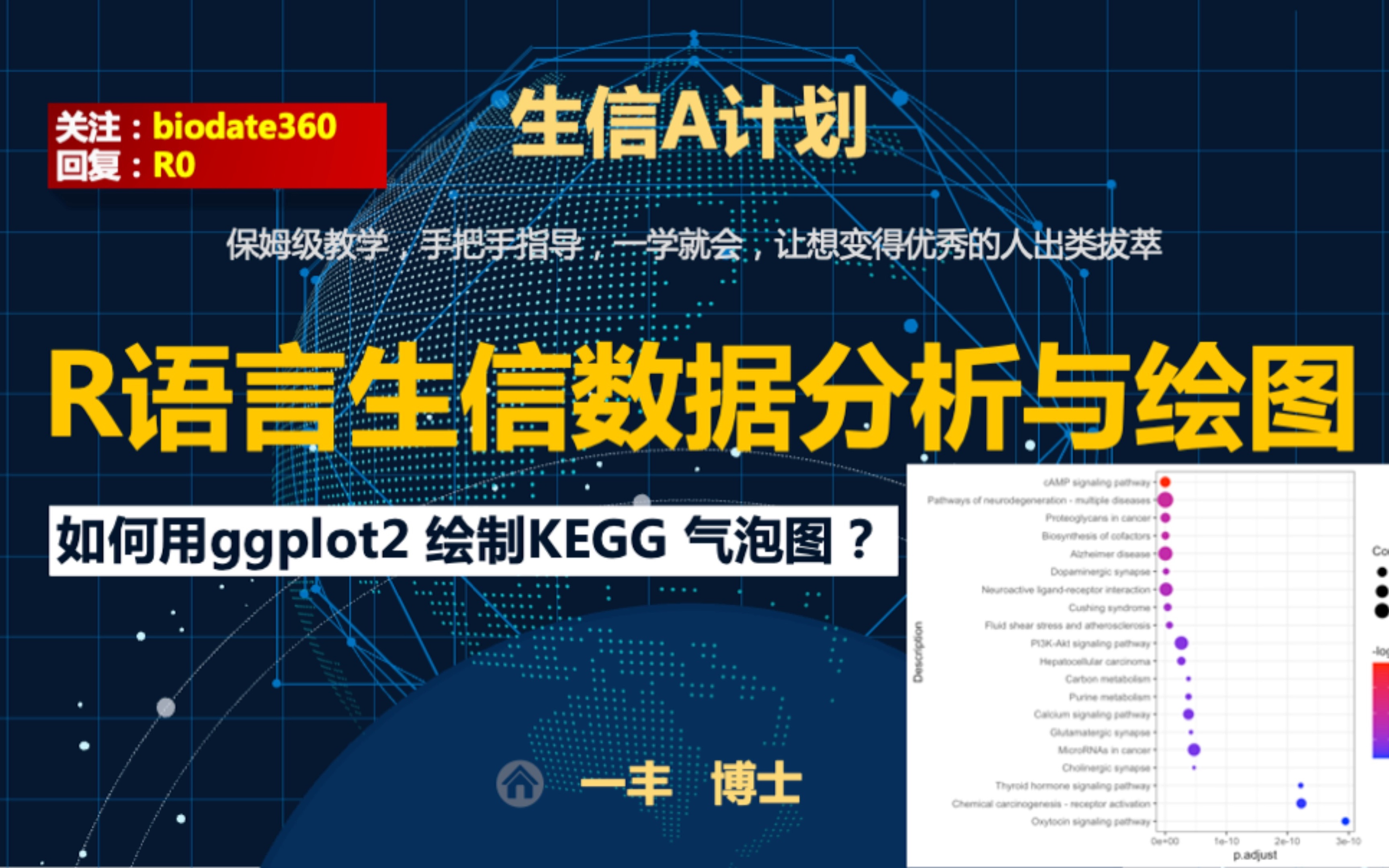 63.如何用ggplot2 绘制KEGG 气泡图？_哔哩哔哩_bilibili