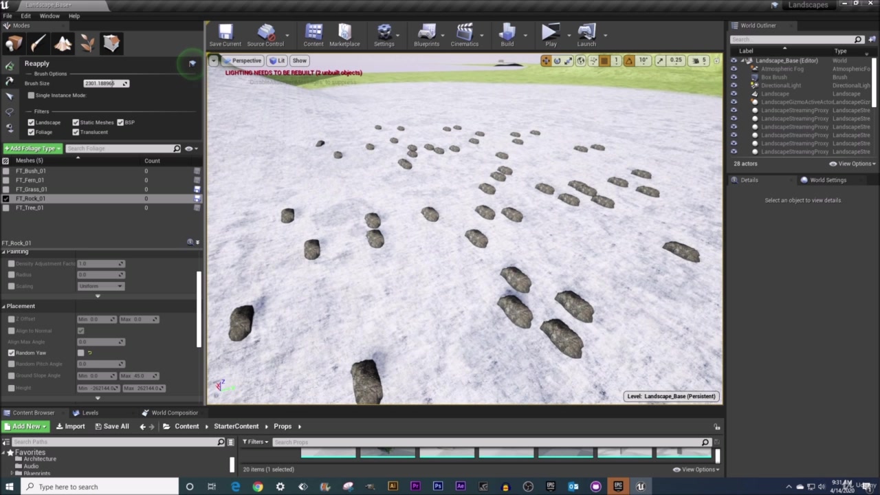 Unreal Engine: Open World Landscapes(十)_哔哩哔哩_bilibili