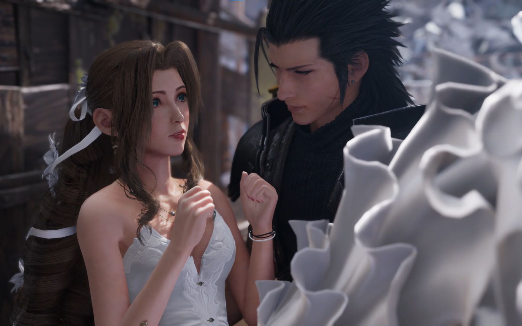 FF7re 扎克斯&爱丽丝婚纱mod 【伪·订婚纪念VCR】_哔哩哔哩_bilibili