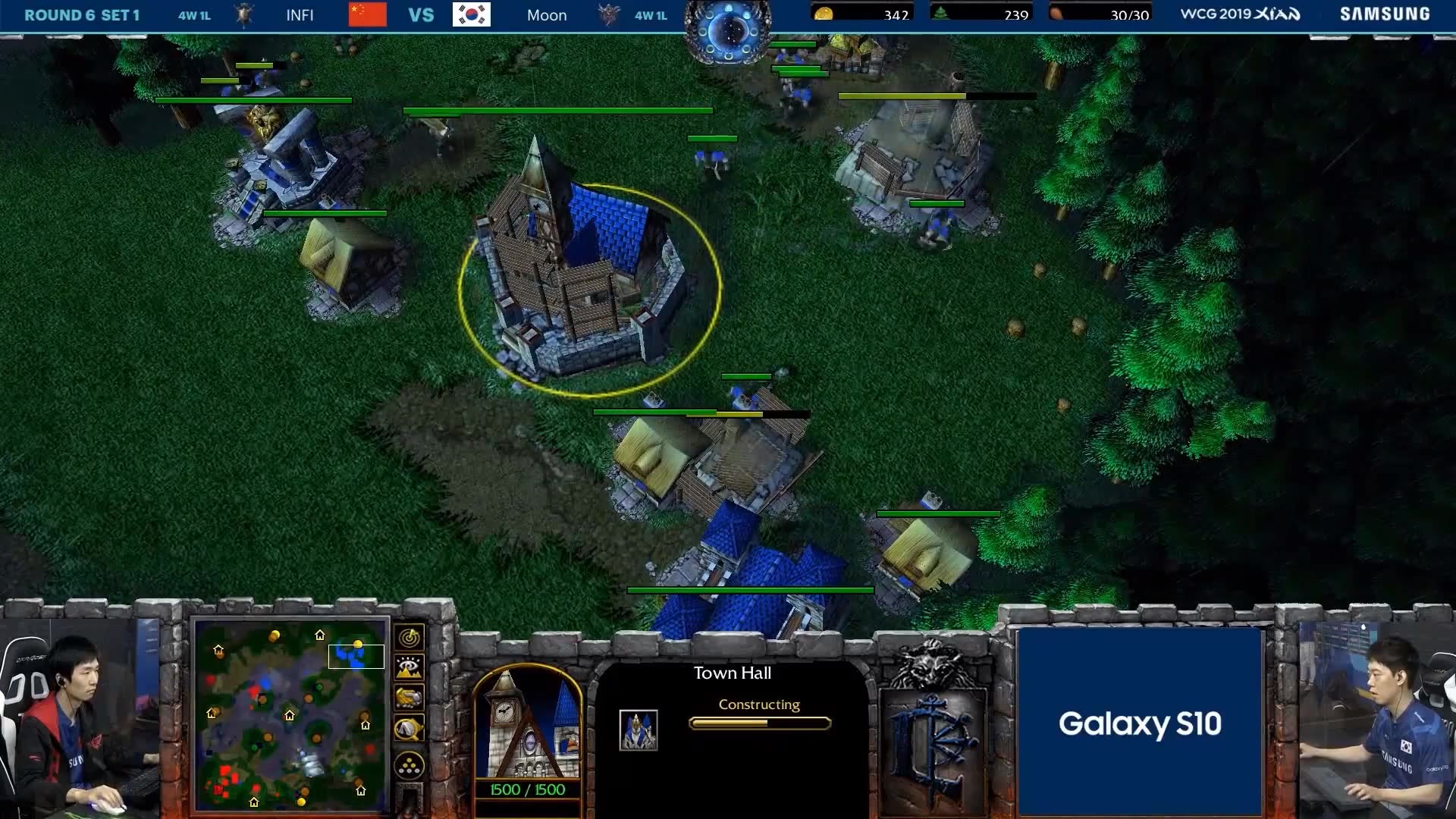 【WCG精选】moon vs infi 剑走偏锋直接互拆 魔兽争霸_哔哩哔哩_bilibili