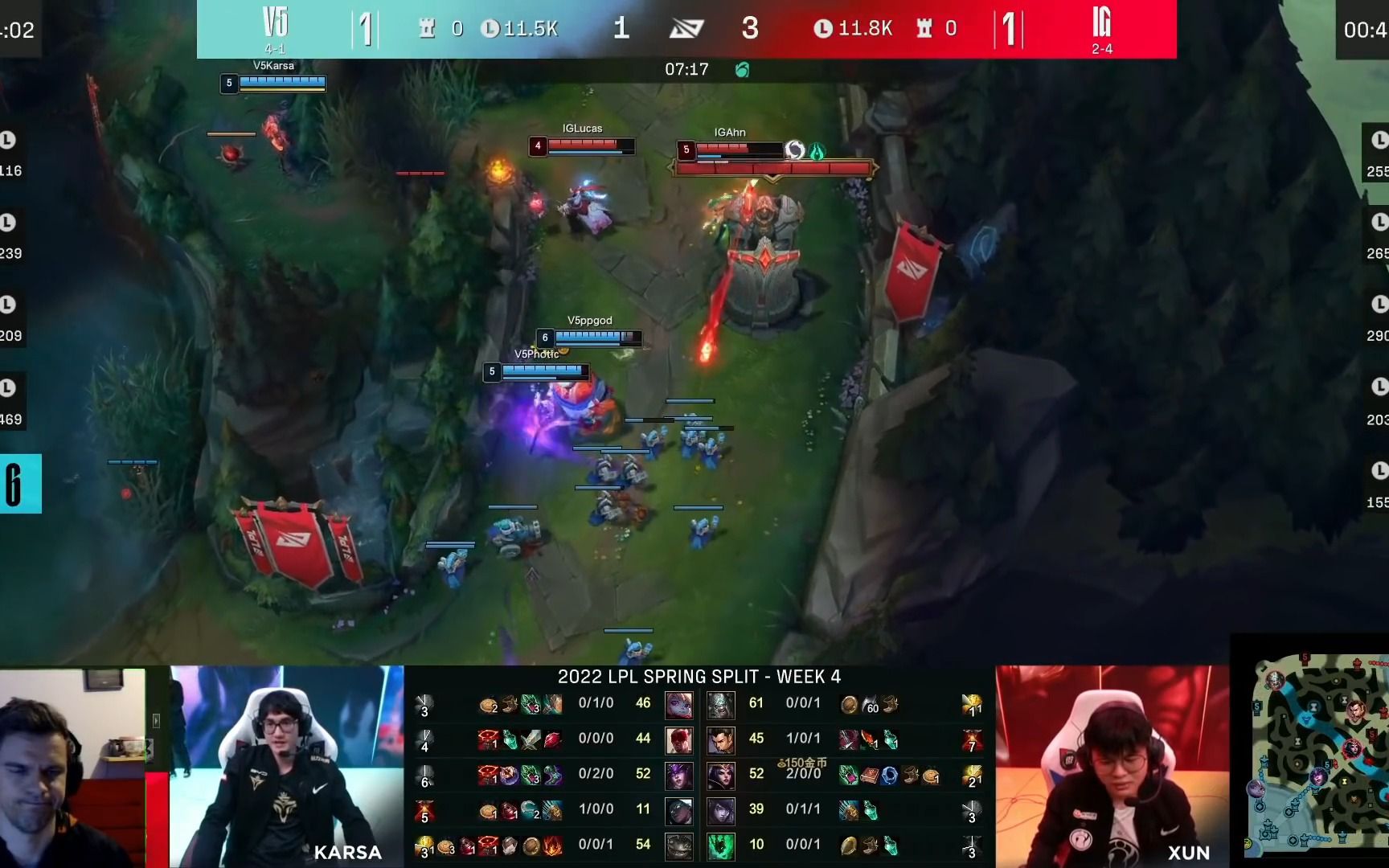 【英文解说】2022LPL春季赛 IG VS V5#3 全场集锦_哔哩哔哩bilibili_英雄联盟