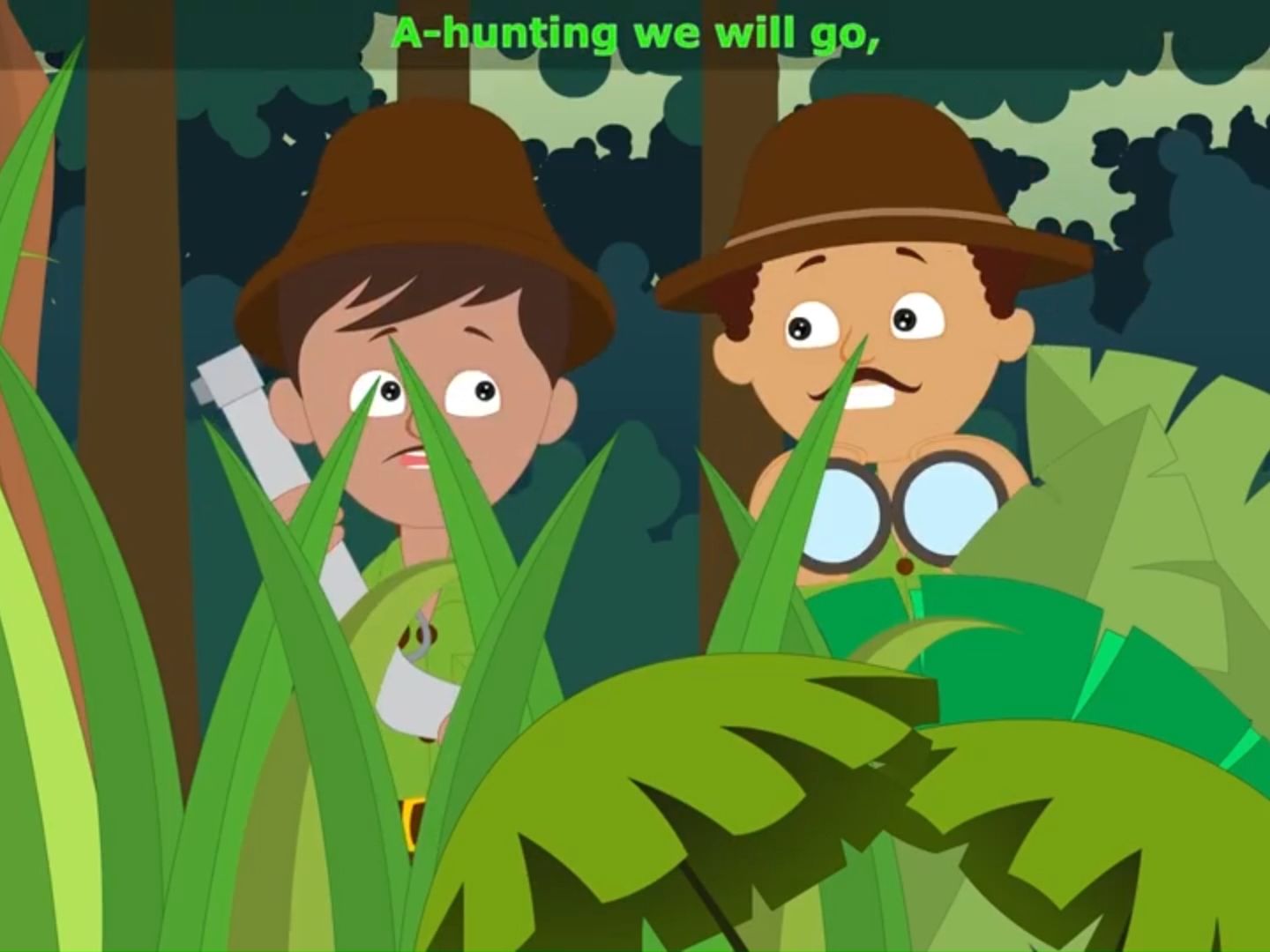 A-hunting We Will Go 【深圳小学1-6年级英语每周一歌】-JinyuLOO-JinyuLOO-哔哩哔哩视频