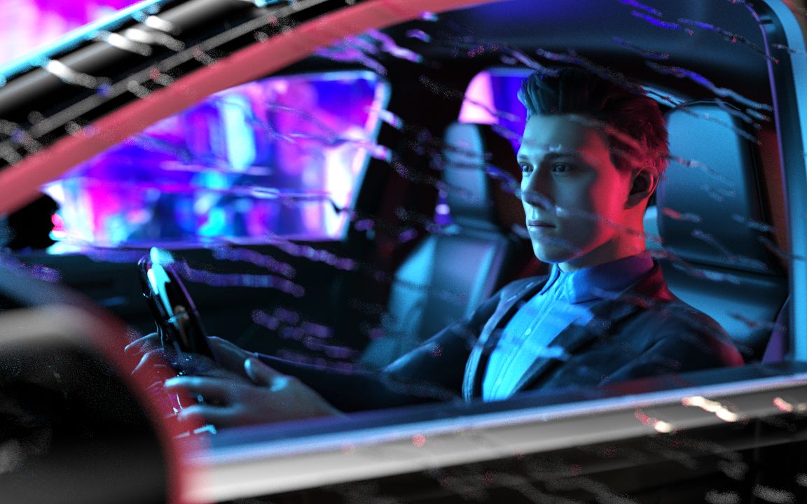 【TVart教程】C4D+OC+RS 渲染制作赛博朋克风格场景 试听课（二）_哔哩哔哩_bilibili