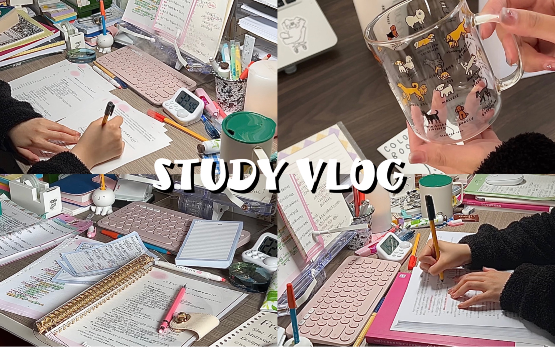 study vlog | 5:20点早起 | 宅家9h高效学习 | 自律动力向 | “今天不想跑，所以才去跑。”-小羊好運百分百_-小羊好運百分百_-哔哩哔哩视频