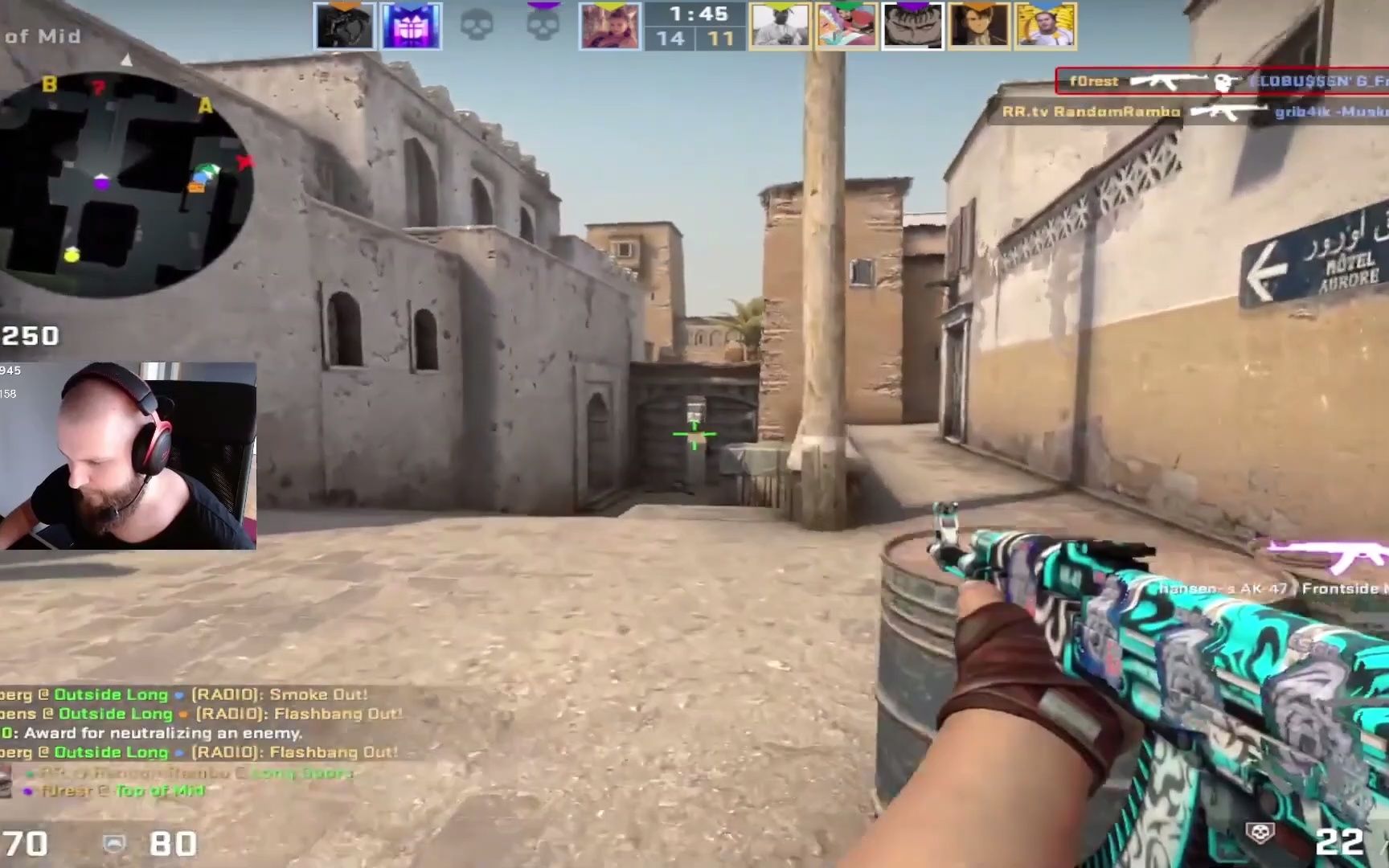 【CSGO】f0rest 70岁的准星，7岁的反应。_哔哩哔哩bilibili_精彩集锦