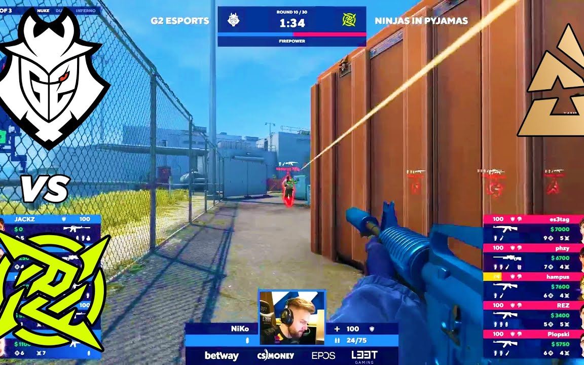 【Matz】NEXA回归！尼公子拿命Carry！G2 vs NIP最佳时刻精彩集锦-BLAST Premier全球总决赛_CSGO