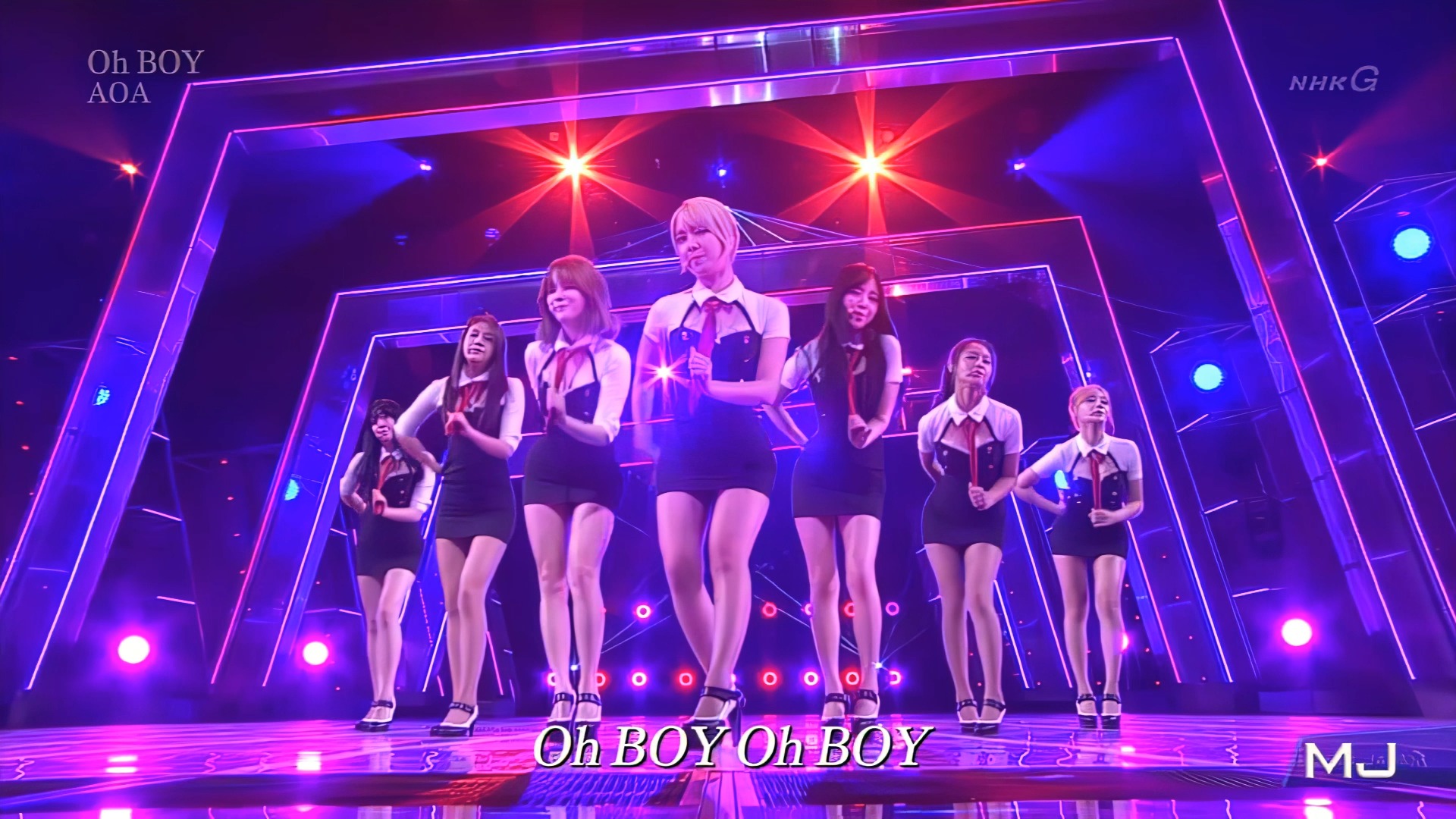 【4K修复】AOA - Oh Boy (151005 NHK Music Japan)-DC韩-DC韩-哔哩哔哩视频