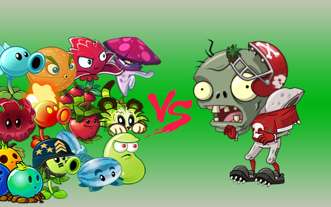 PvZ2挑战 - 团队99植物 Vs 团队All Star僵尸级别10 - 谁会获胜？-MTGame-MTGame-哔哩哔哩视频