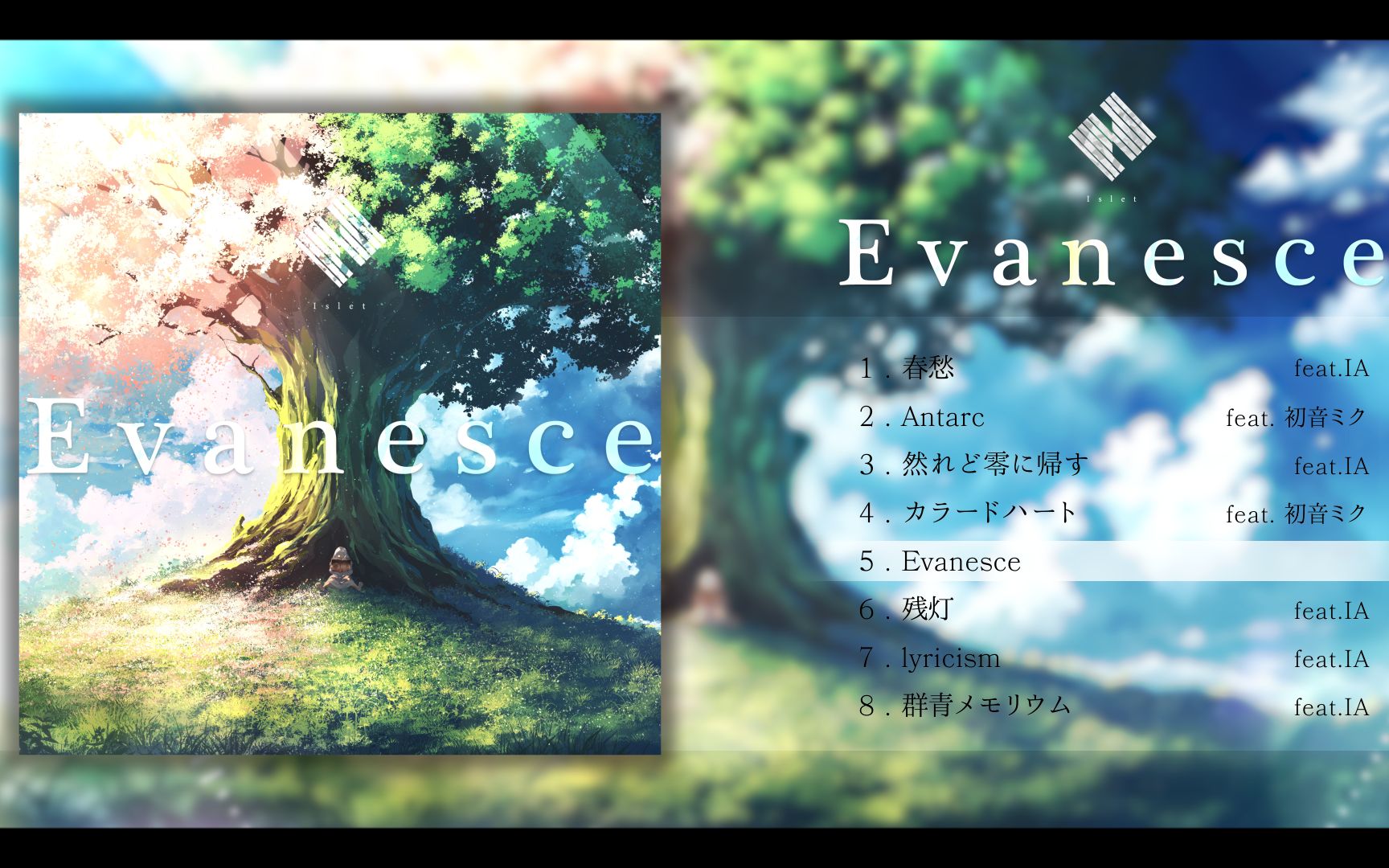 【Islet 2nd Album】Evanesce【XFD】-tayori_official-tayori_official-哔哩哔哩视频