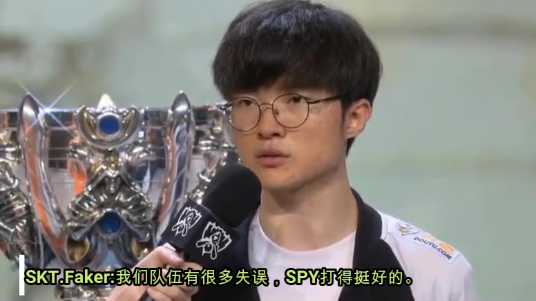 SKT晋级四强【Faker拉跨瑞兹赛后采访不开心话少up翻译字幕版】半决赛想复仇G2，SKTvsSPY 瓜皮瑞兹_哔哩哔哩_bilibili