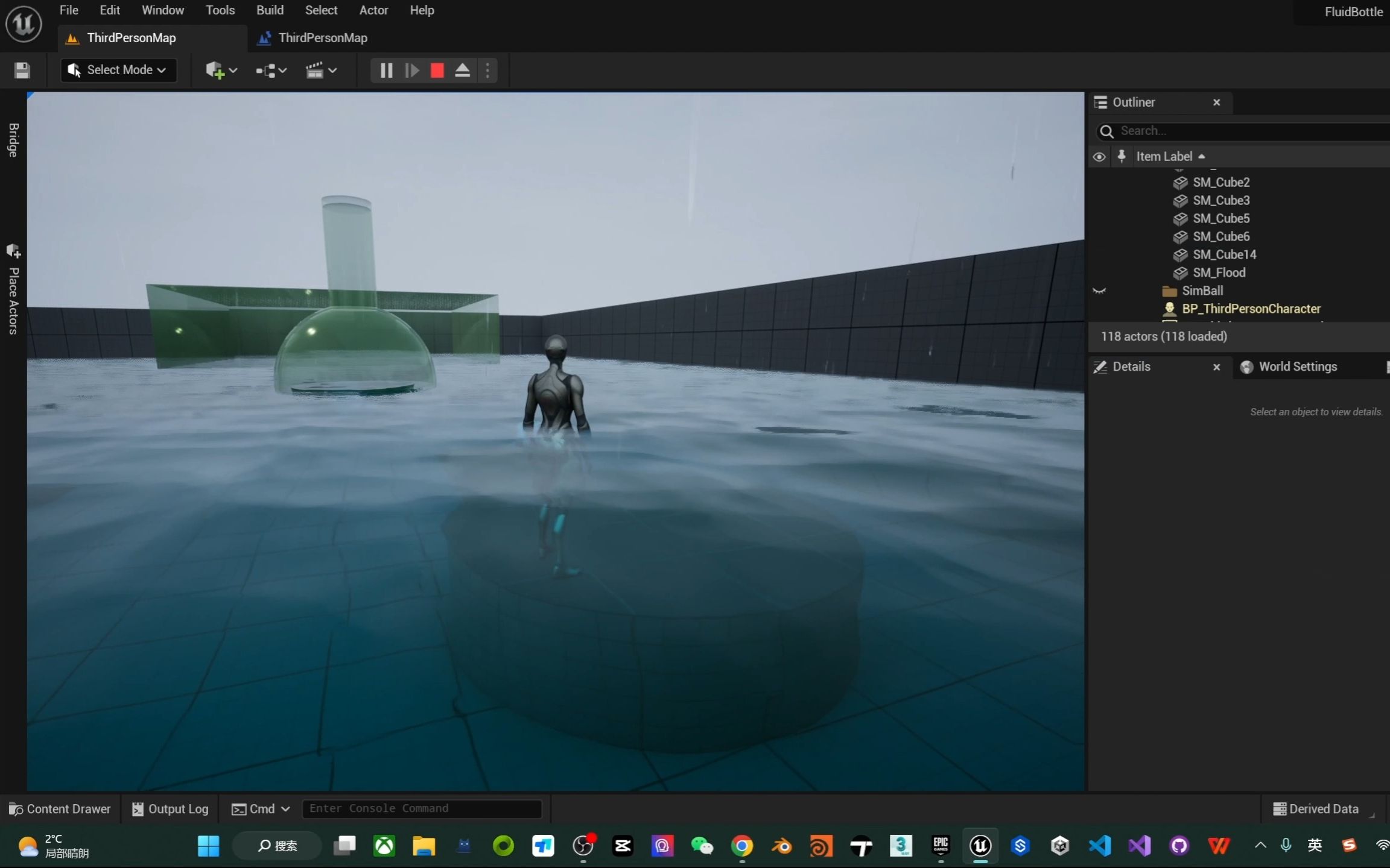 【UE5】超强流体模拟FluidNinjaLive教程续篇：交互水、雪、沙、地形等
