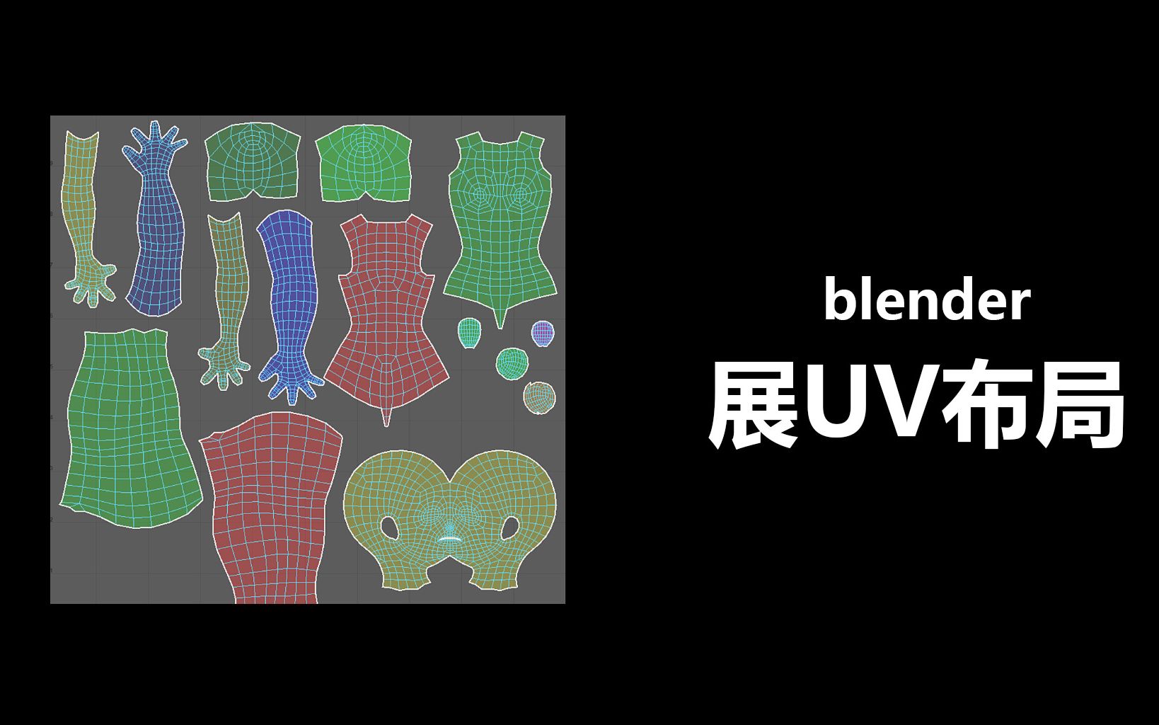 在C4D中对人体模型展UV的方法