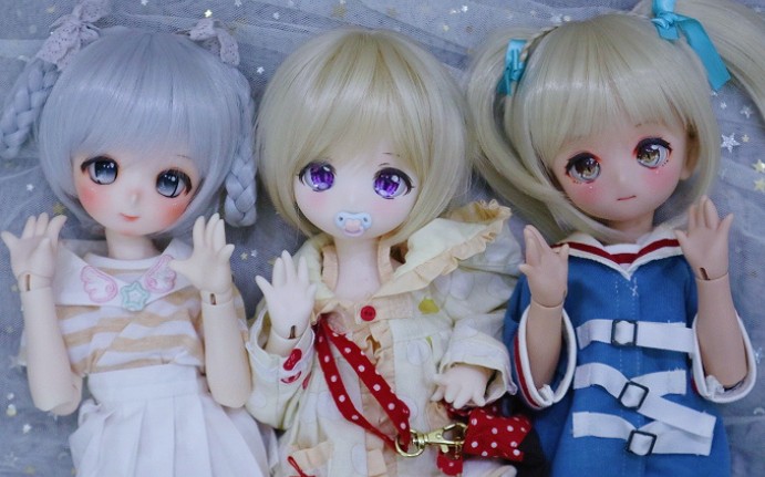 【bjd】两只小可爱开箱～二次元脸真香～兔妹+熊妹（露比兔 kumako）_哔哩哔哩_bilibili