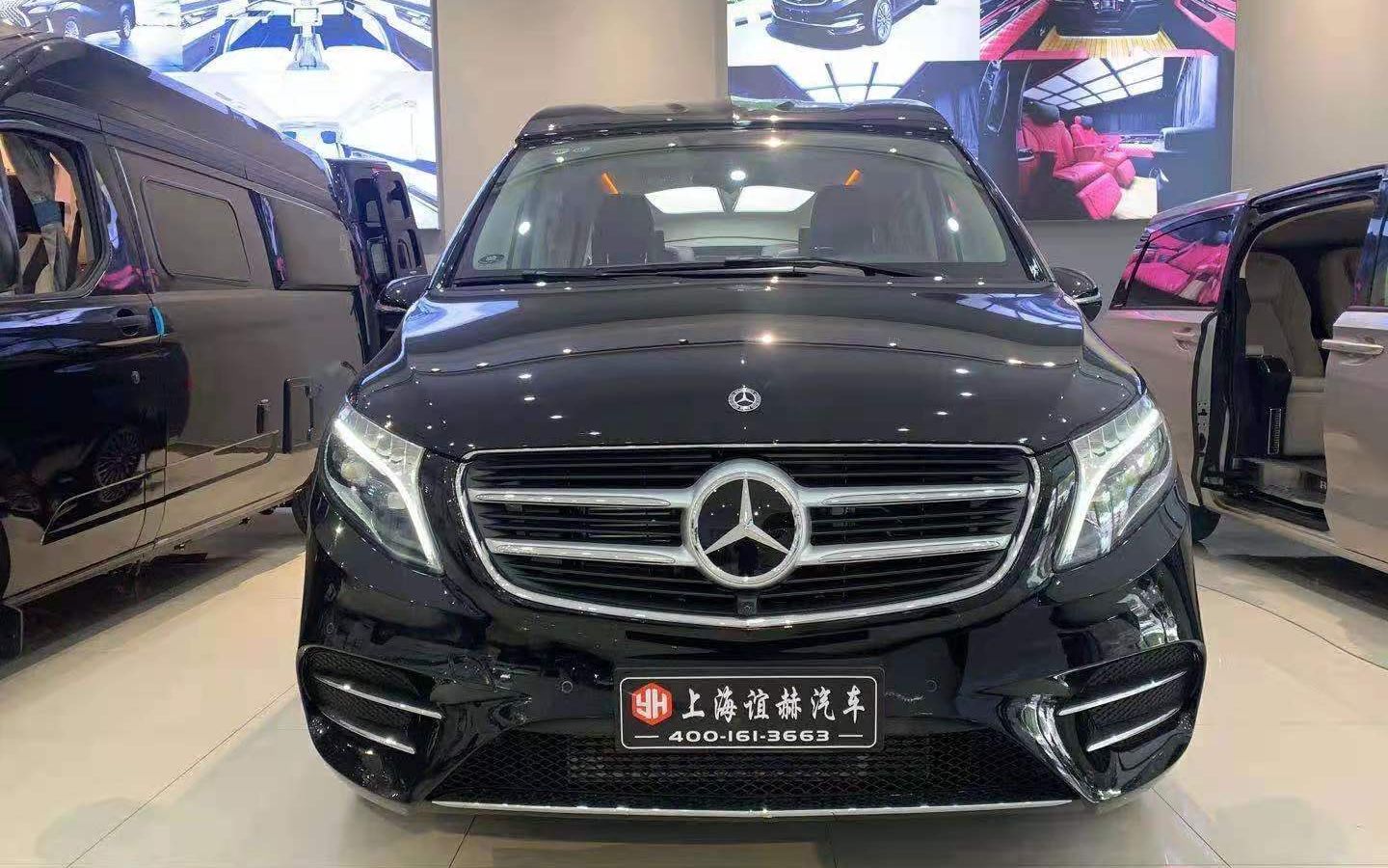 20款奔驰V260L商务车，上海VS680高顶七座商务车现车_哔哩哔哩_bilibili