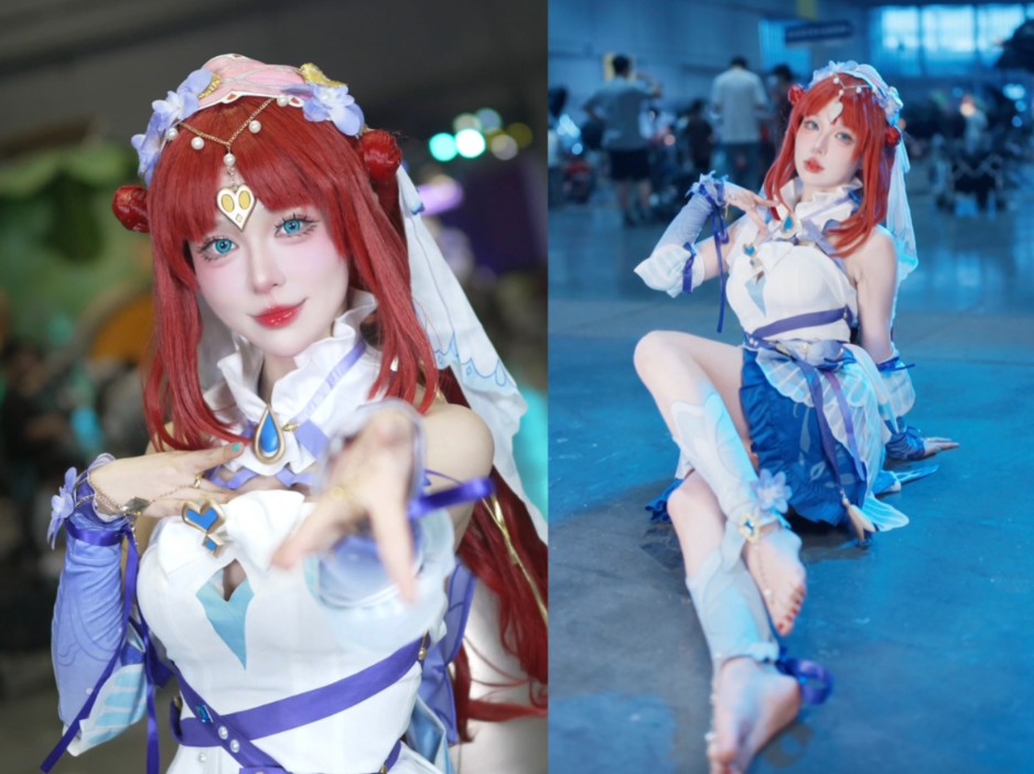 这个up主的妮露cos怎么一天一个样？【原神fes】-_糖小V_-_糖小V_-哔哩哔哩视频