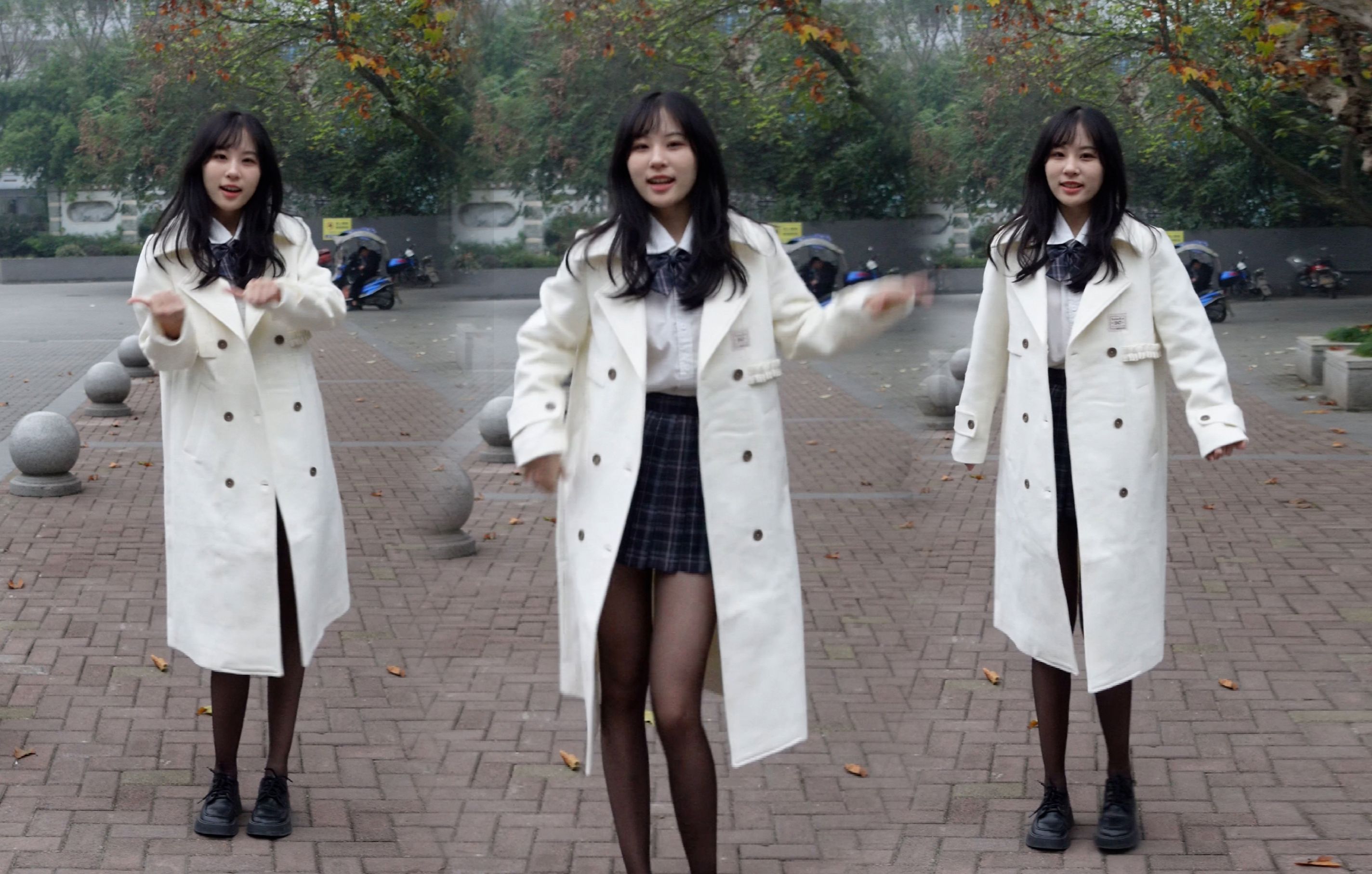 哪种穿搭好一点？秋冬穿搭 大衣 or JK-恬欣欣的成长日记-恬欣欣的成长日记-哔哩哔哩视频