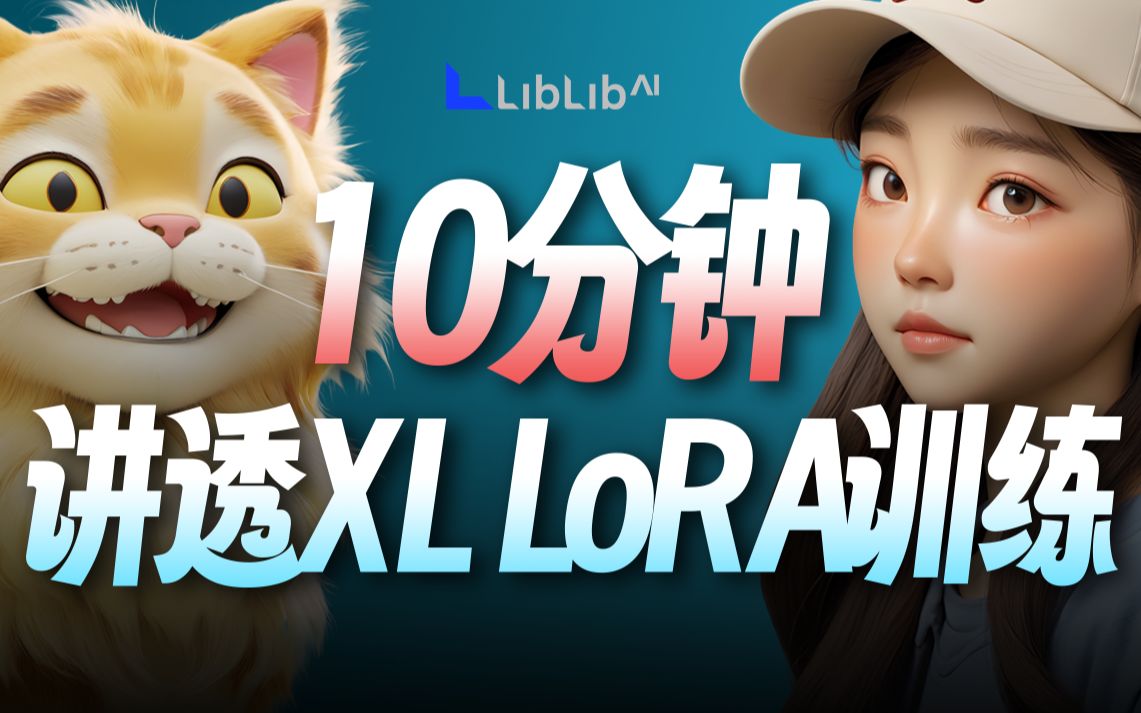 一看就会、喂饭教程！原理+步骤+全网热门XL LoRA训练过程揭秘，驯服“超强大模型”XL无敌简单！-LiblibAI-LiblibAI-哔哩哔哩视频