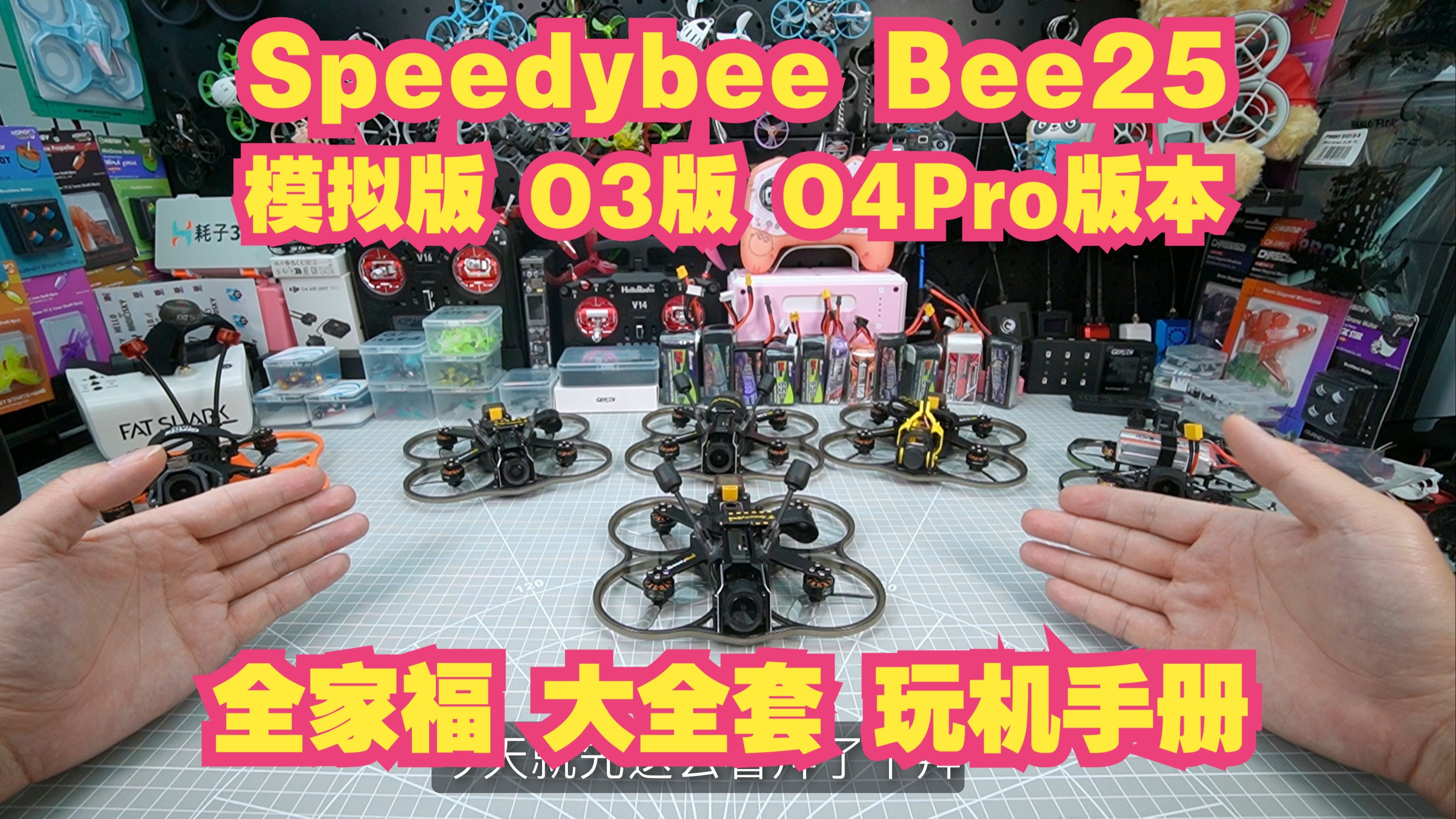 Speedybee Bee25 模拟版 O3版 O4Pro版 全家福大全套玩机手册-GS叔_食途飞行-GS叔_食途飞行-哔哩哔哩视频