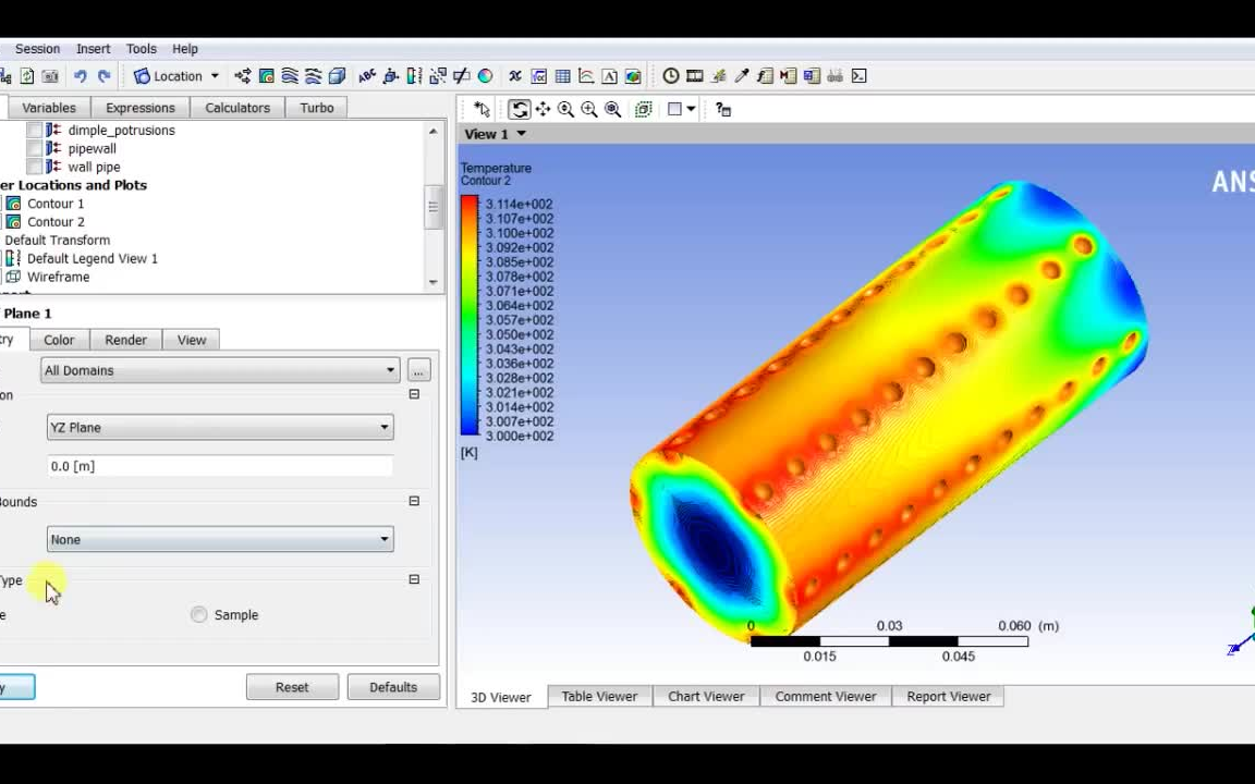 CFD-Post流速云图及其Colorbar细节展示