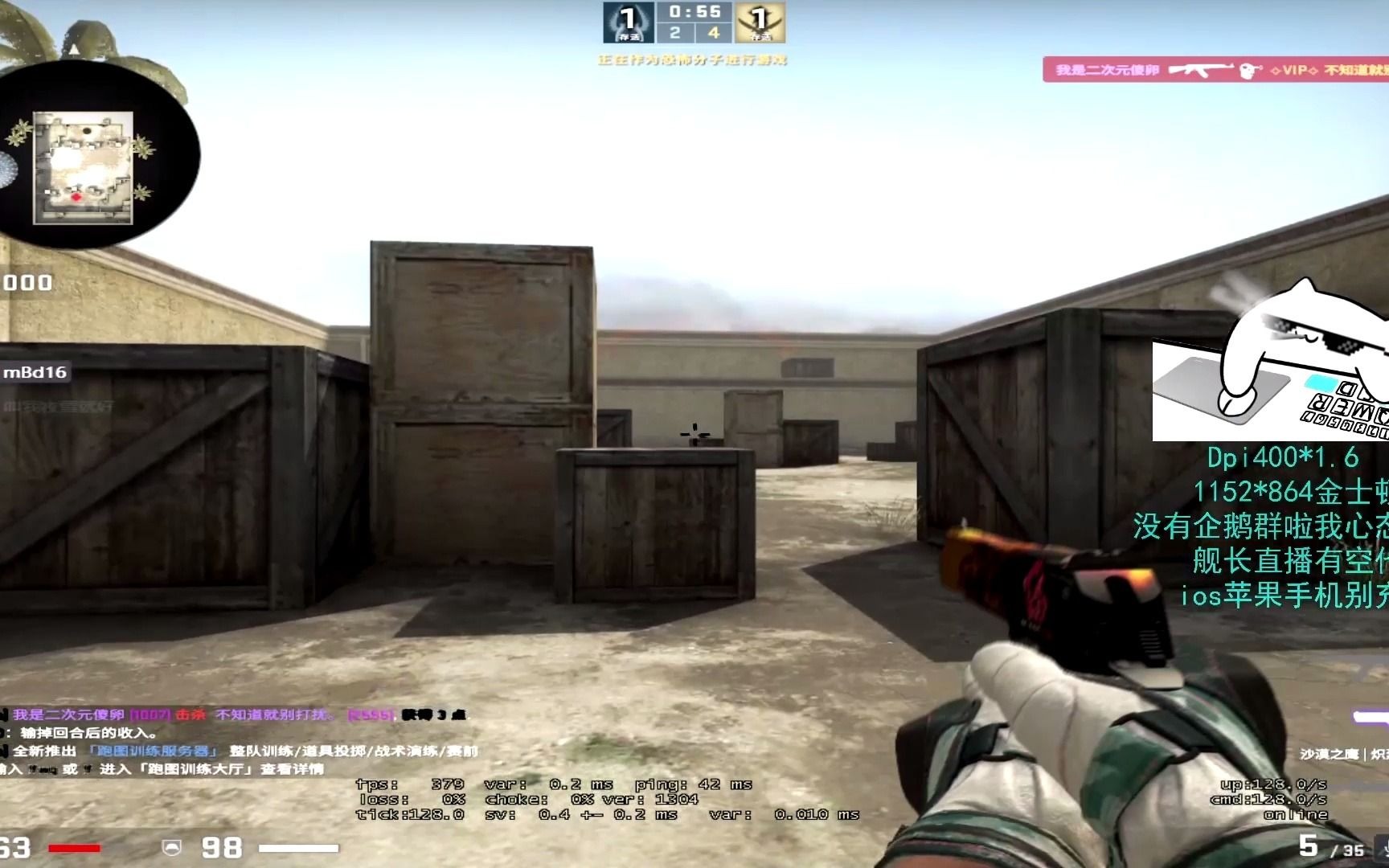 当APEX猎杀遇到CSGO5E优先TOP1000为淄博冠军开摆。_CSGO_第一视角