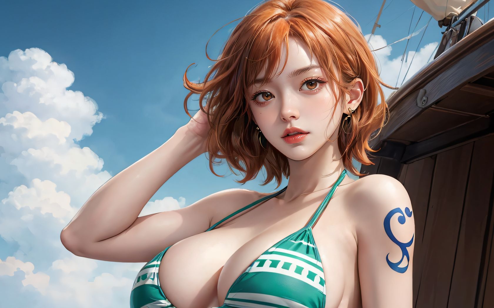 【AIcos】真人版海贼王娜美-蓝瞳ai-蓝瞳ai-哔哩哔哩视频