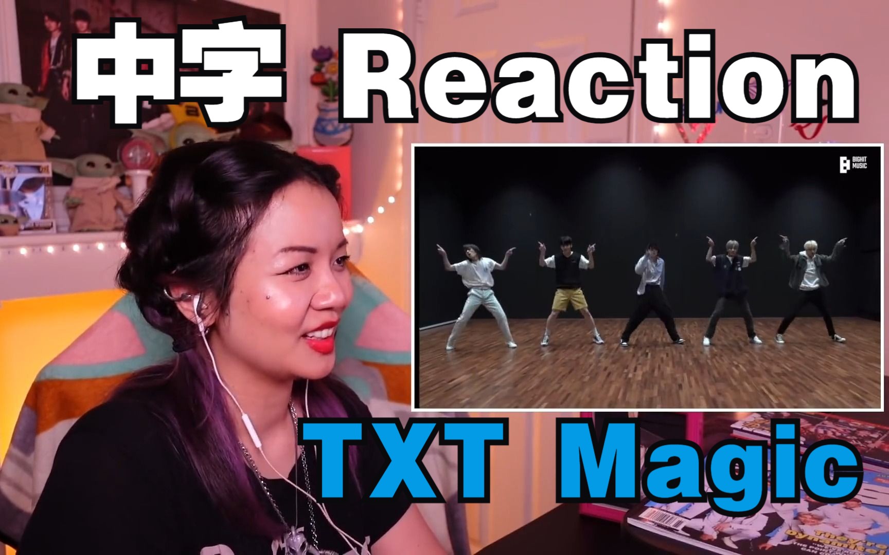 【中字 Reaction】退休舞者Thina姐姐看TXT的 "Magic" 的练习室舞蹈视频-4evertogether-4evertogether-哔哩哔哩视频