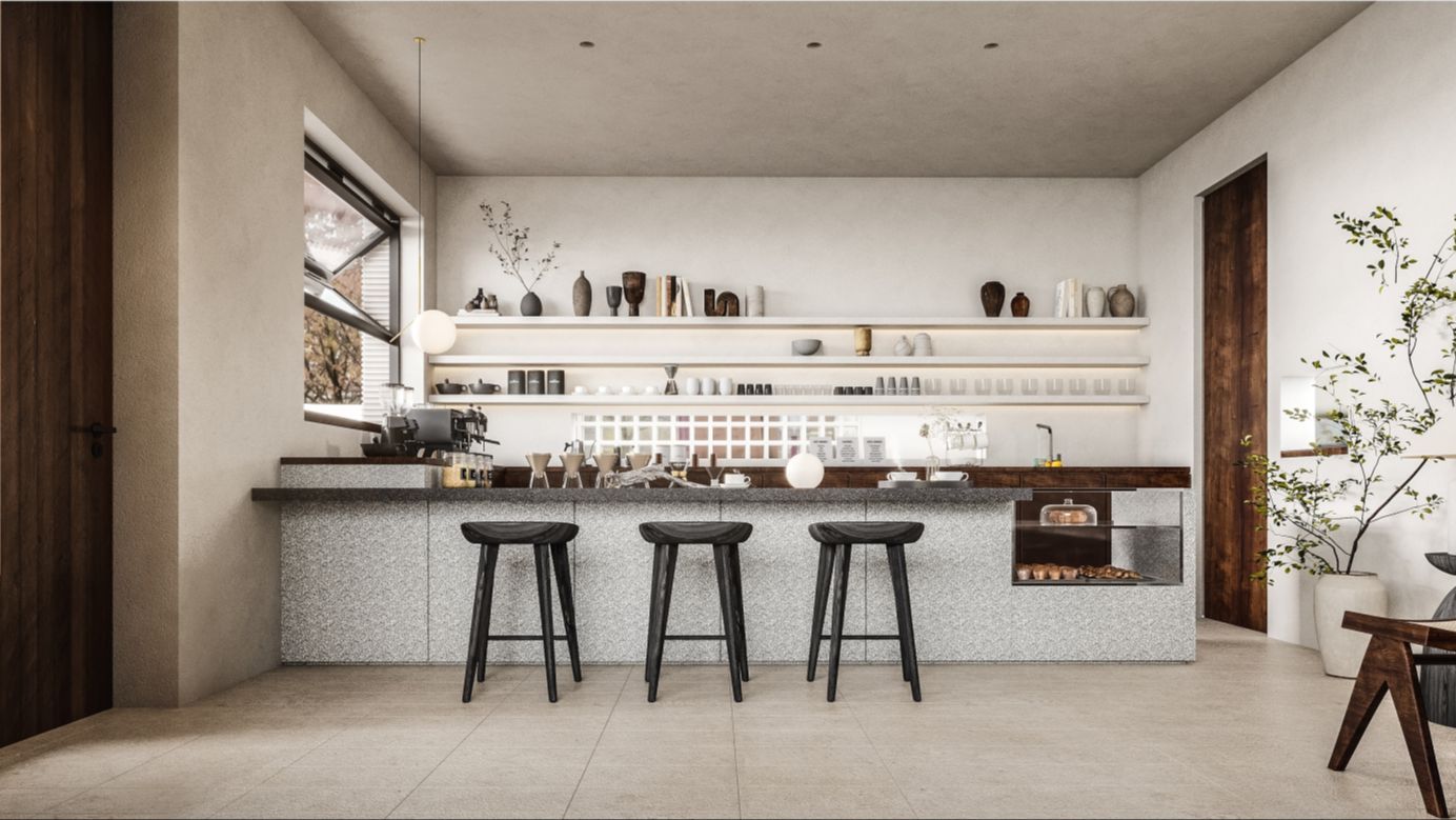 3DMAX模型制作 D5渲染 咖啡厅-可儿家族-可儿家族-哔哩哔哩视频