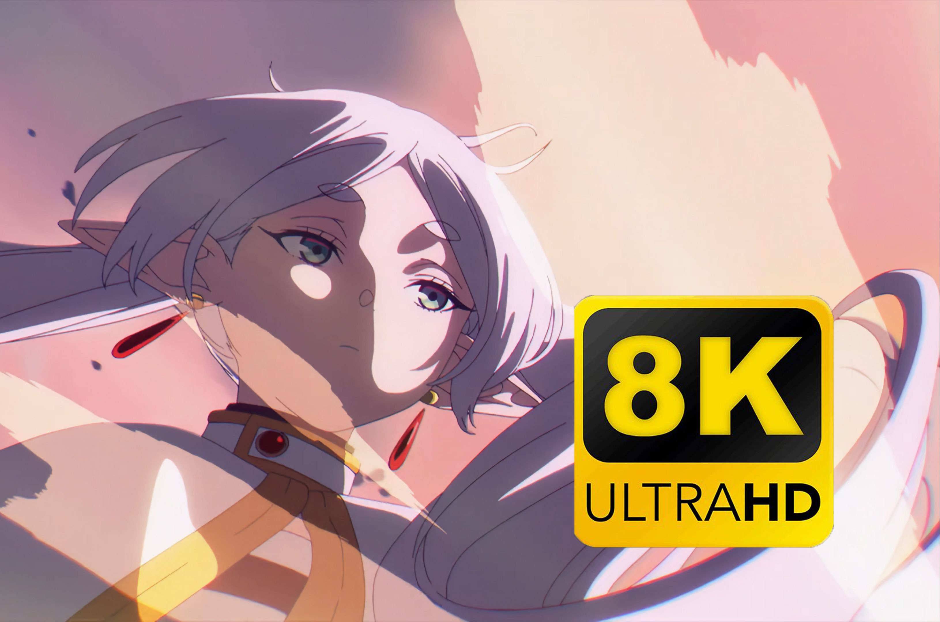 【𝟖𝐊/𝟔𝟎𝐅𝐏𝐒】葬送的芙莉莲 NCOP2「放晴」SVFI补帧超分 8K60帧 全网最高画质-云与夜晚-动漫-哔哩哔哩视频