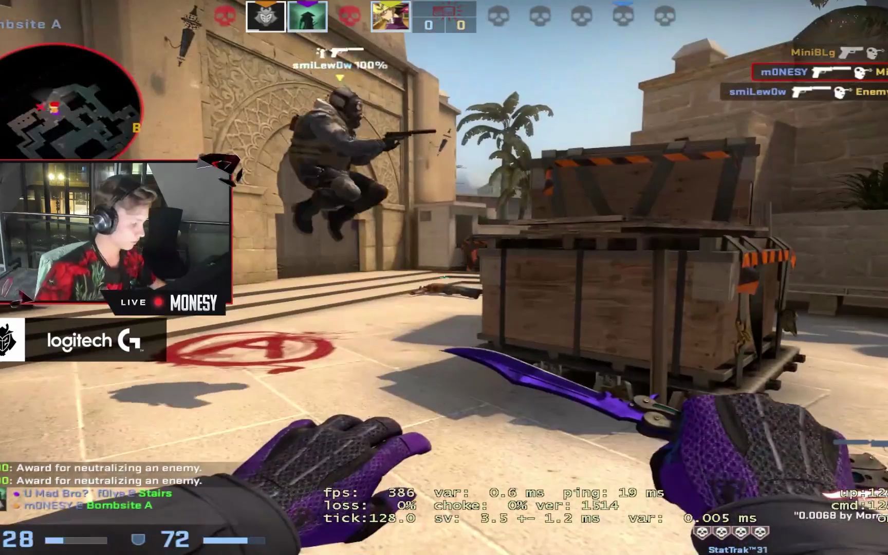 m0NESY个人能力拉满小杀38个，16-14艰难取胜，长舒一口气_哔哩哔哩bilibili_第一视角