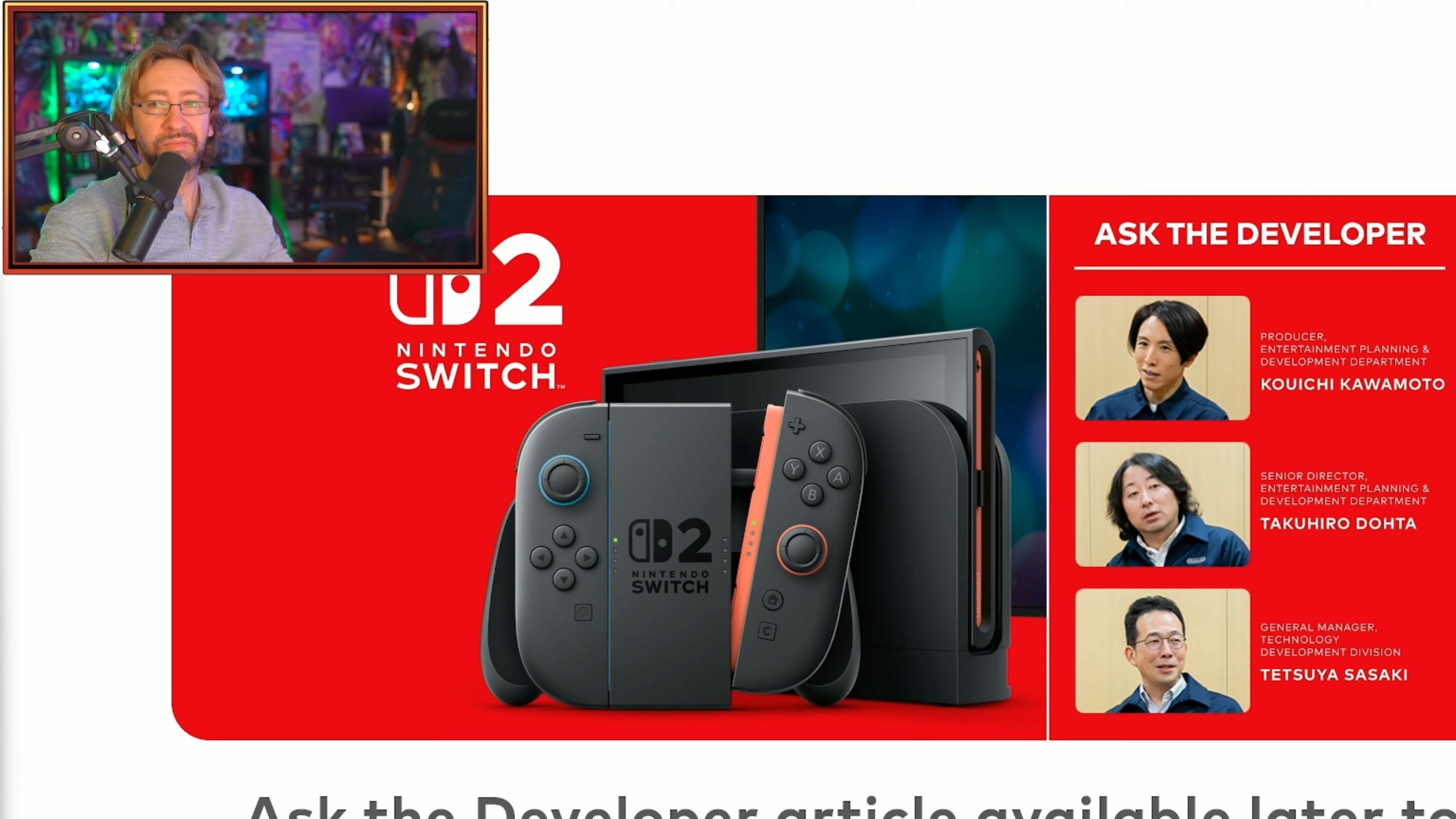 老外胡子叔MAX看2025任天堂Switch2游戏直面会-迪亚哥布兰度SBR-迪亚哥布兰度SBR-哔哩哔哩视频