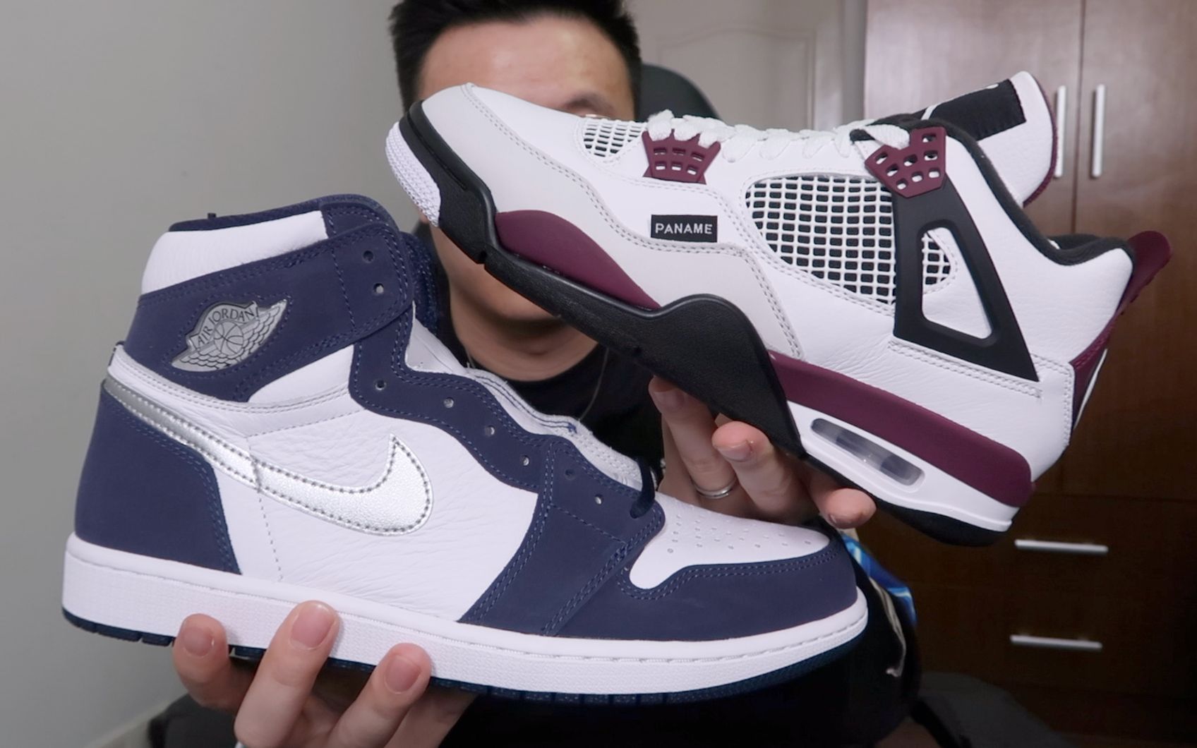 【answer824】耐瓷，这也好意思涨价卖aj4 大巴黎psg？aj1 海军蓝 男女鞋怎么可以差距这么大？午夜蓝 日本限定_哔哩哔哩_bilibili