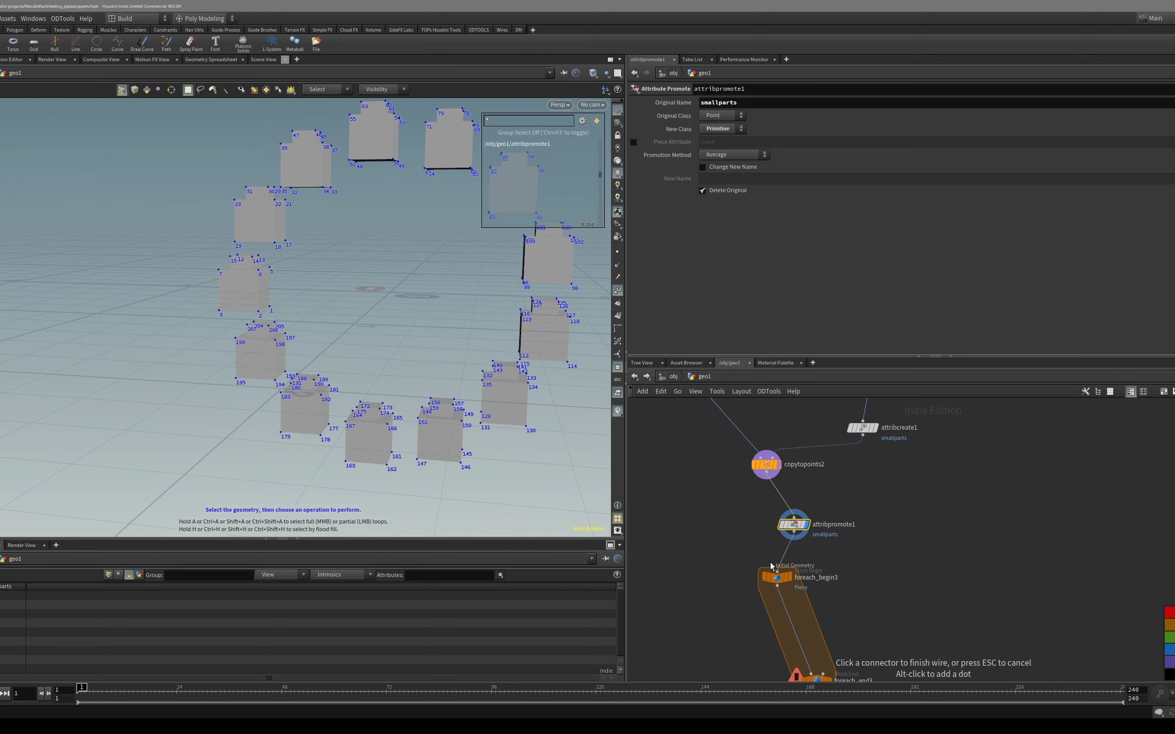 Useful things to do with foreach loops in Houdini tutorial Creating groups_哔哩哔哩_bilibili