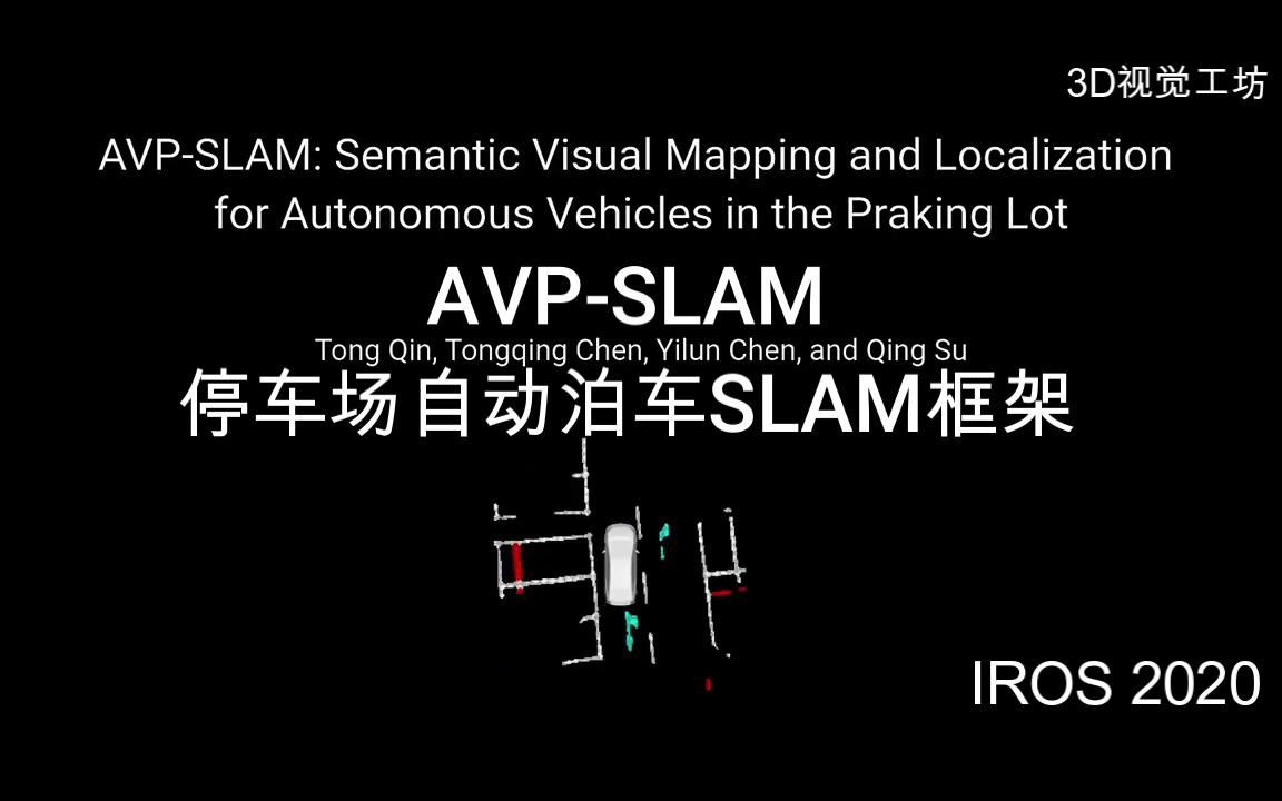 AVP-SLAM：自动泊车SLAM框架，采用停车线等作为定位标志，IROS2020_哔哩哔哩_bilibili