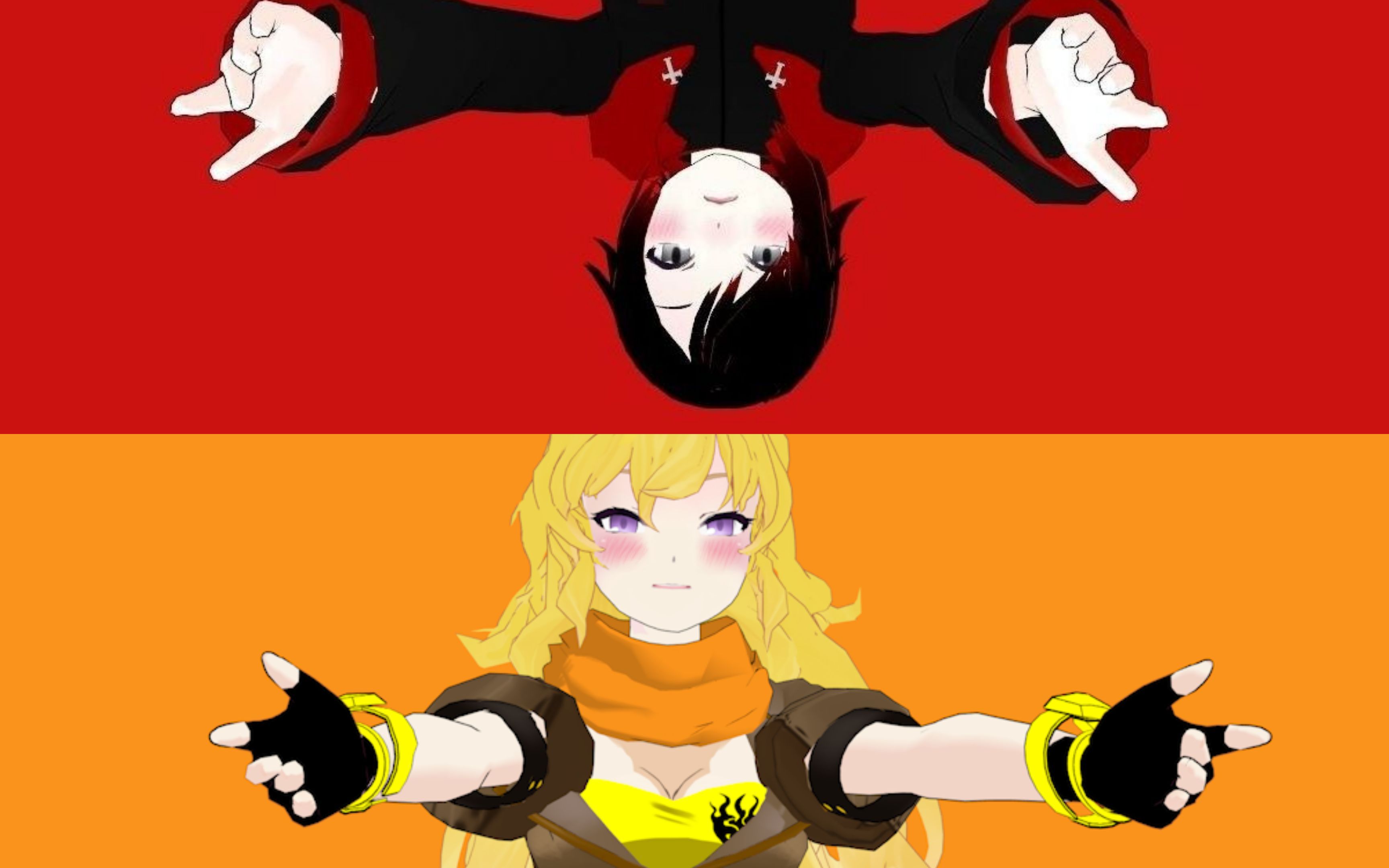 【RWBY/MMD】给抱抱的ruby和yang~(///ω///)♪_哔哩哔哩_bilibili
