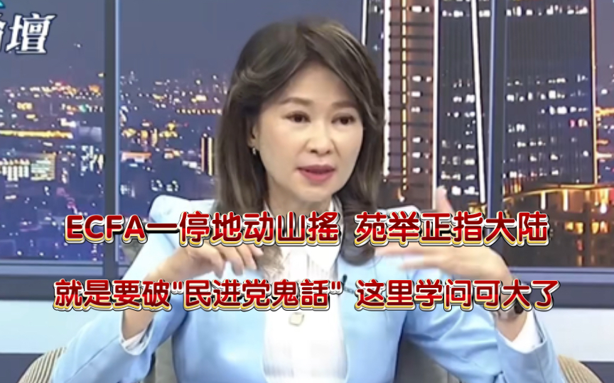ECFA一停地动山搖 苑举正指大陆就是要破"民进党鬼話" 这里学问可大了-ddyongyong全球大视野-ddyongyong全球大视野-哔哩哔哩视频